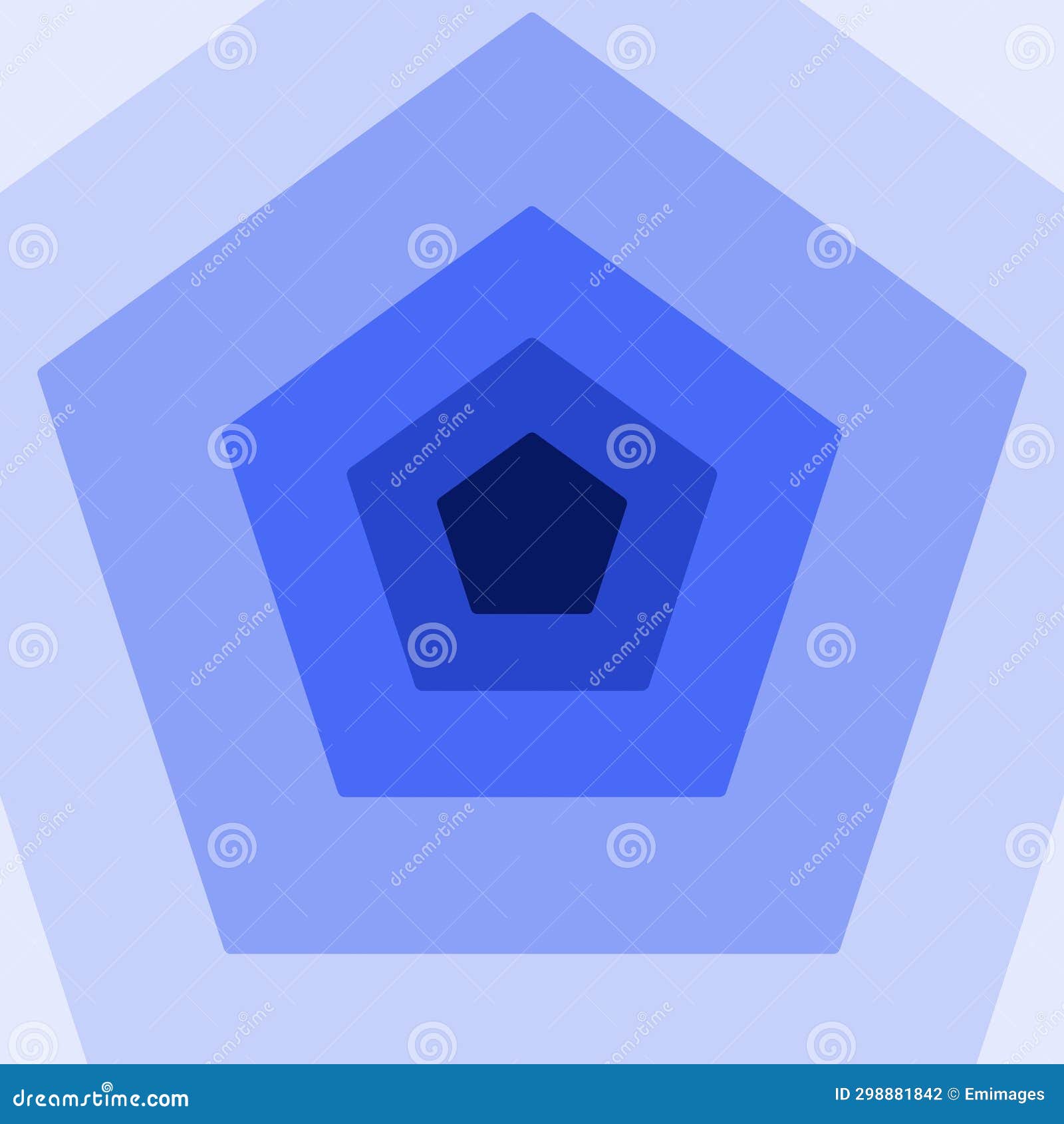 Blue pentagons background stock illustration. Illustration of backdrop ...
