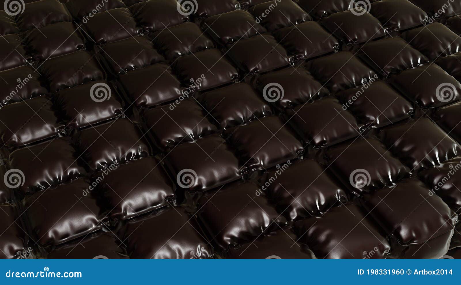 Background Leather Quilted 3d Render Stock Illustration - Illustration ...