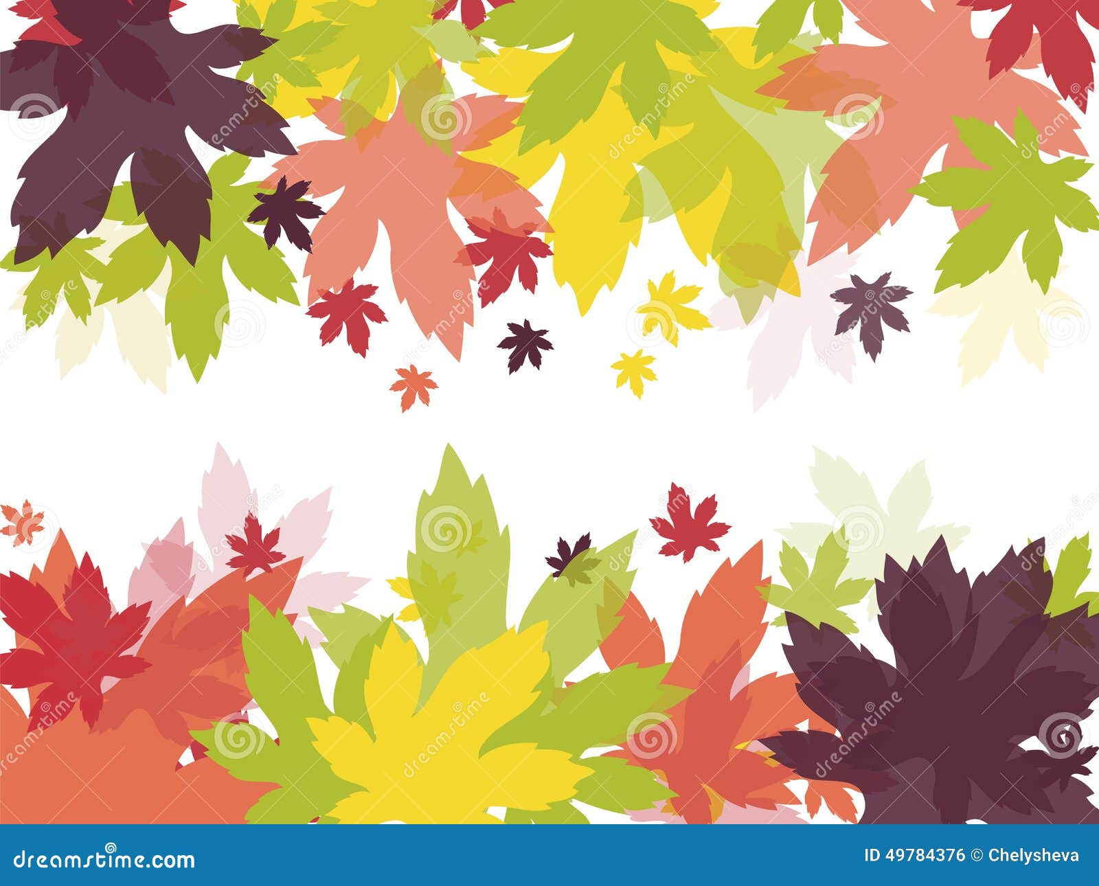 Background with leaves stock vector. Illustration of leaf - 49784376