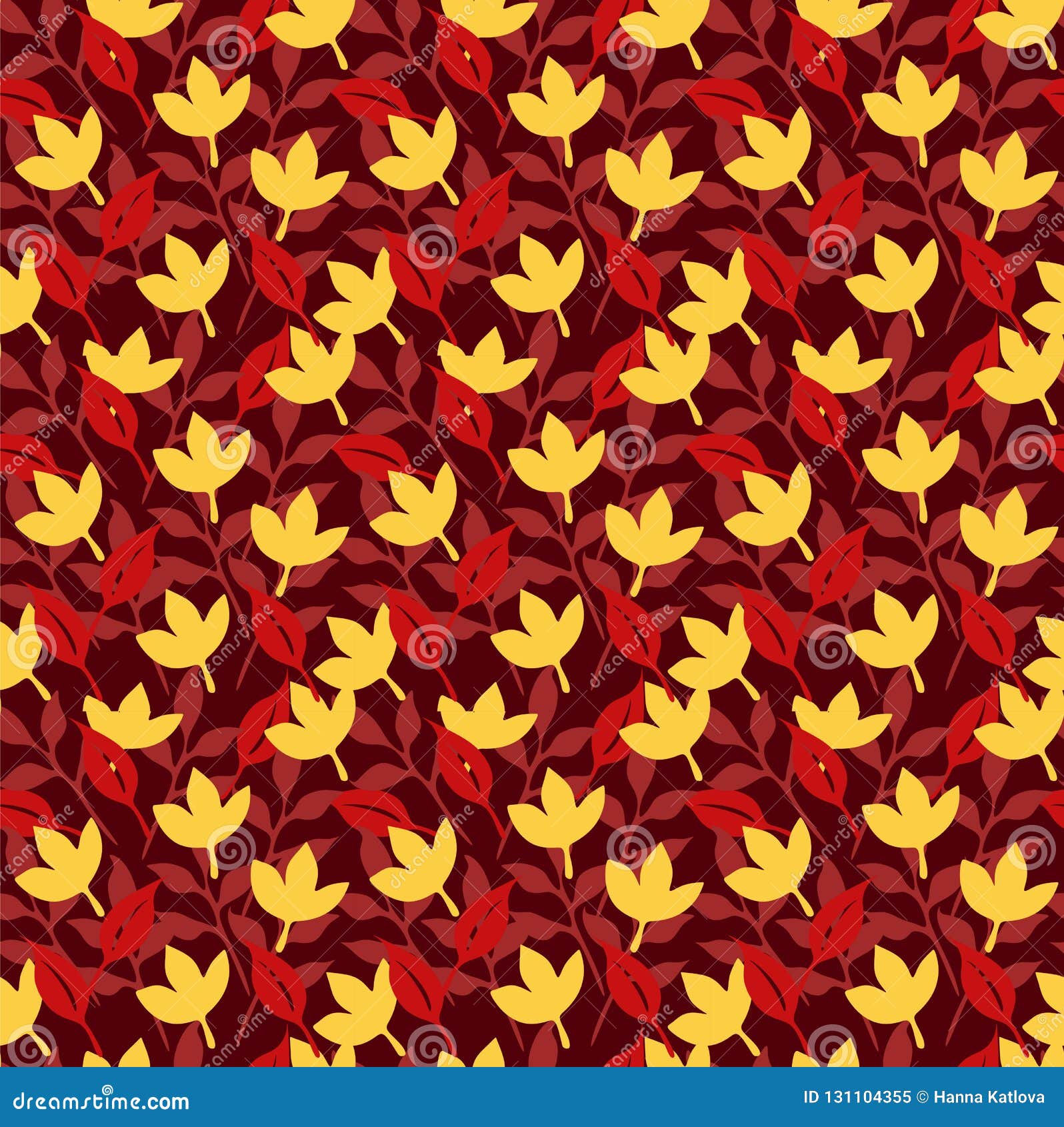 Background with Leaves of Trees. Leaf Pattern. Stock Vector ...