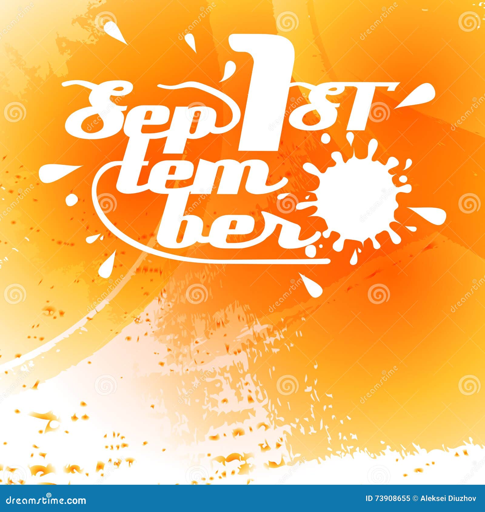 Background Lettering the First of September Stock Vector - Illustration ...
