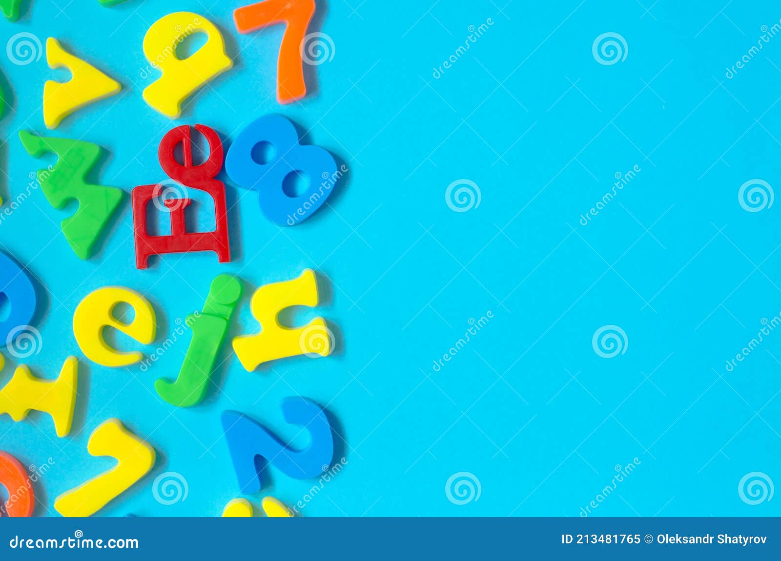Background from Letters of the English Alphabet and Numbers Stock Image ...