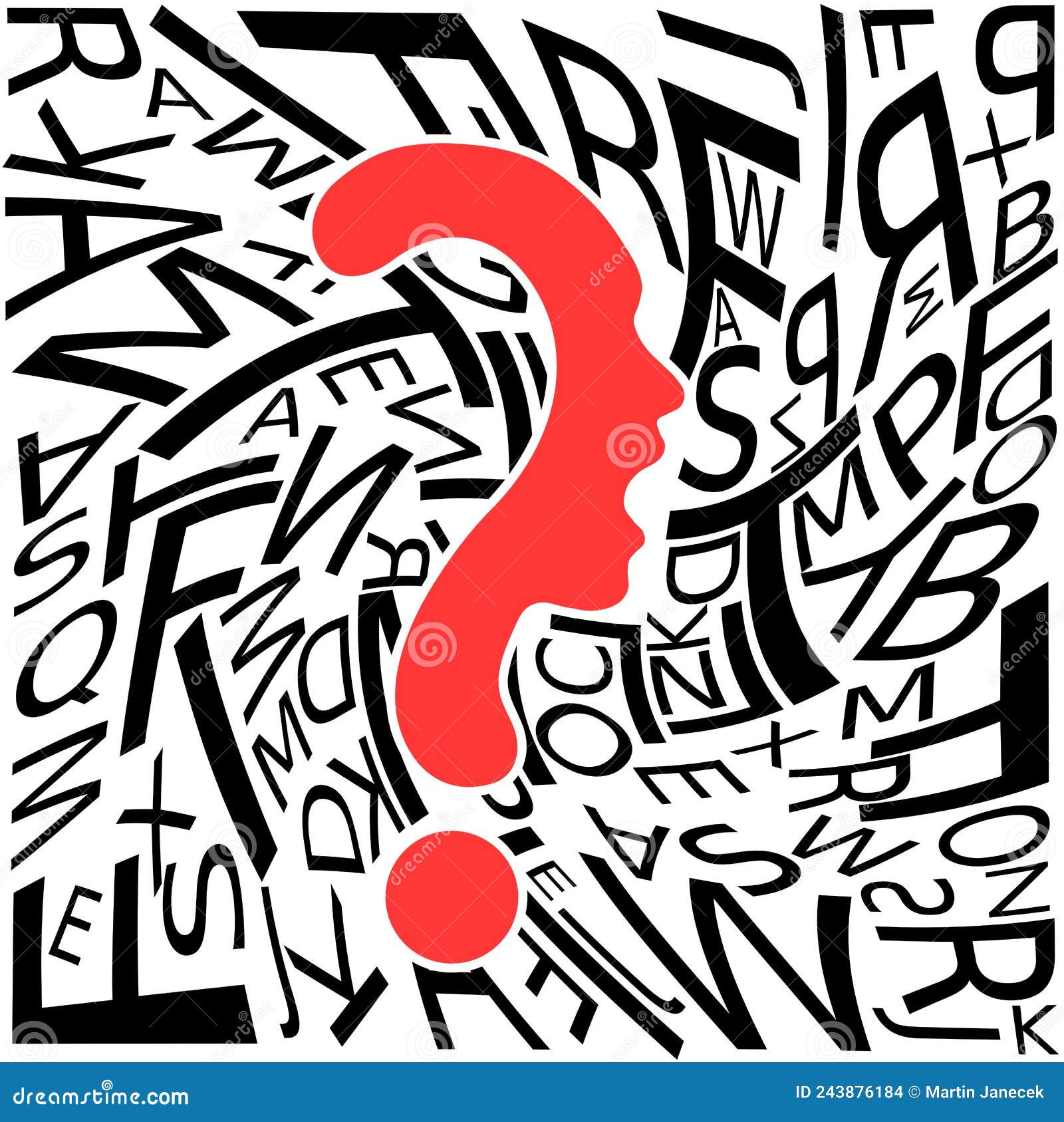 Background with Letters Scattered Chaotic Stock Vector - Illustration ...