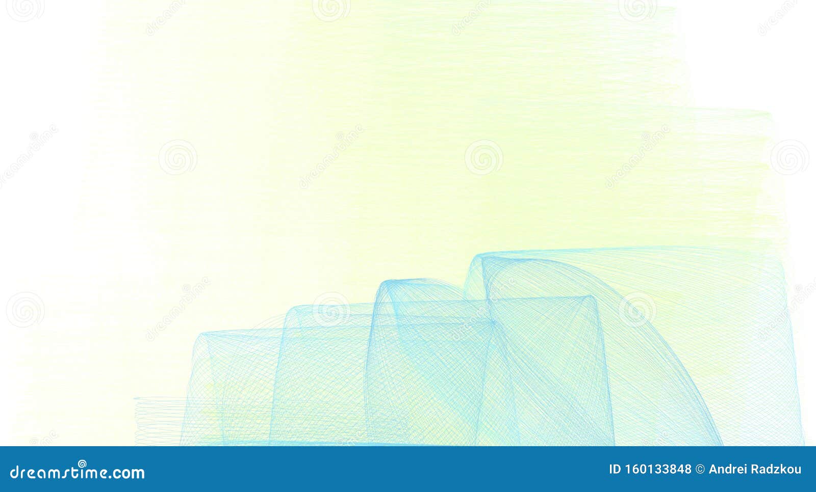 Background with Light Blue and Cream Shading by Thin Lines on a White ...