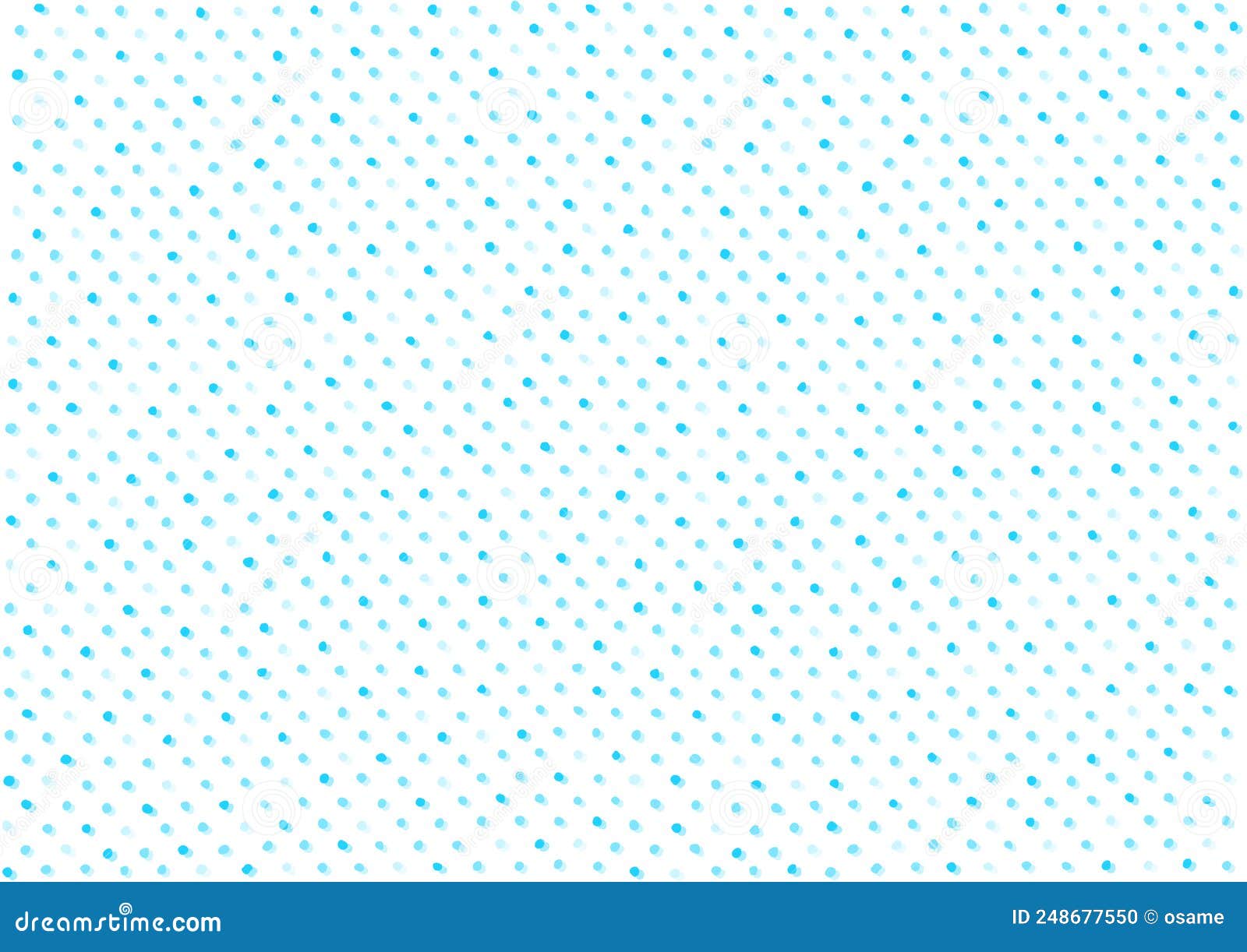 Background with Light Blue Dotted Texture. Polka Dot Pattern Template ...