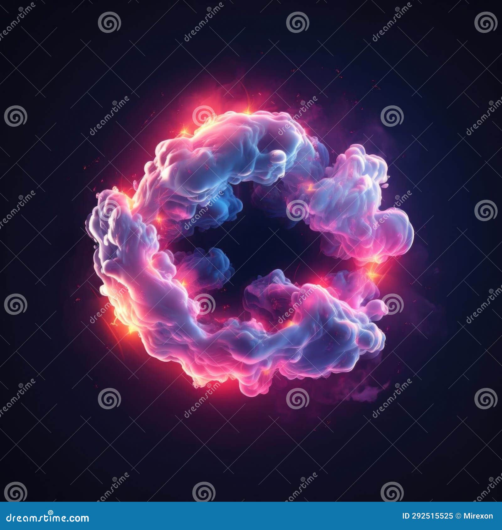 Background, Light Blue, Smoke, Neon Light, Cloud. Stock Image - Image ...