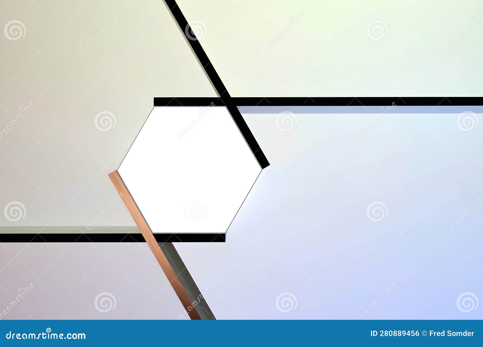 Background with Light Colors and Hexagonal Space Stock Photo - Image of ...