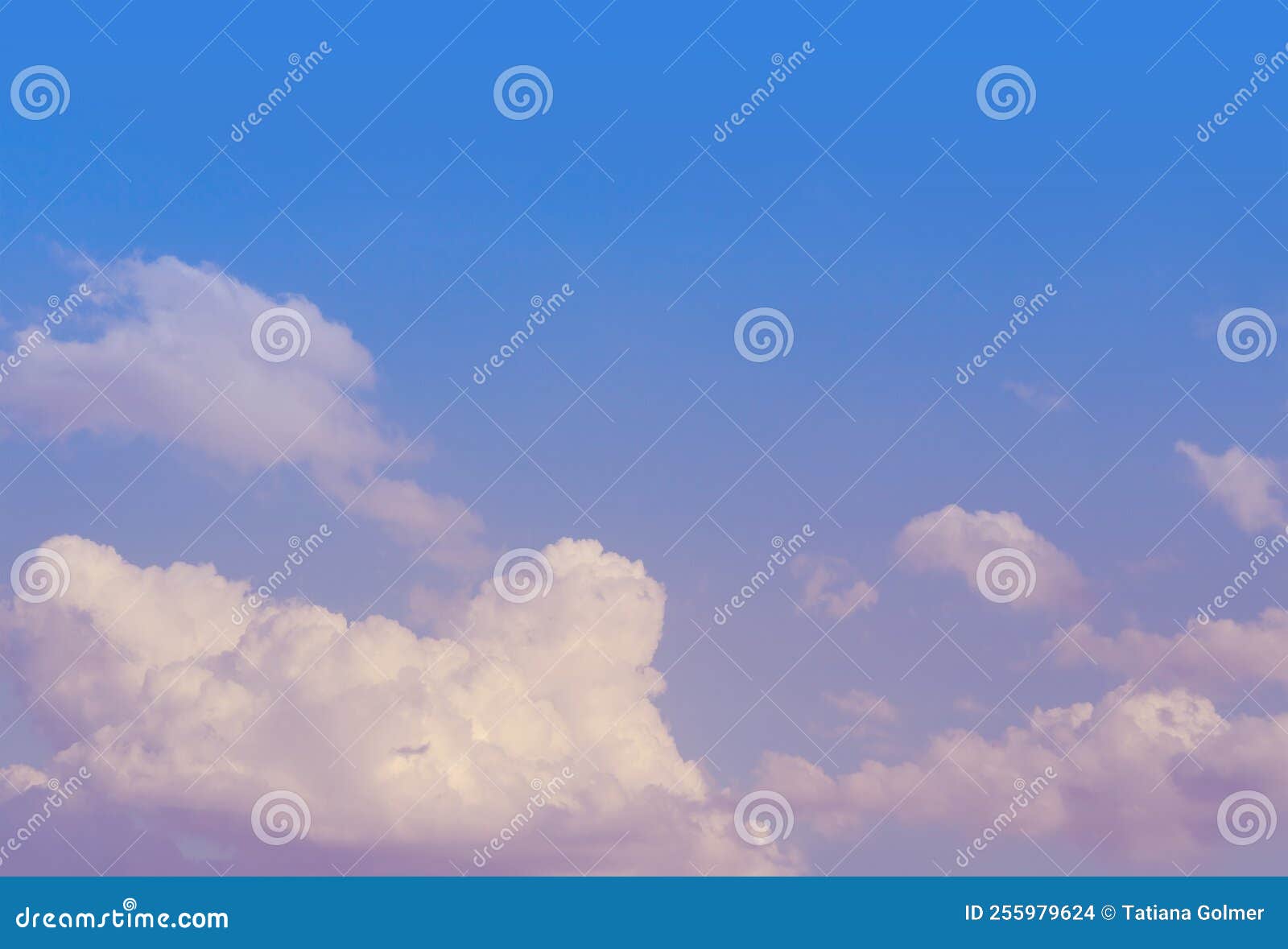 Background Light Dawn Sky Gradient, Close-up of Beautiful White Fluffy ...