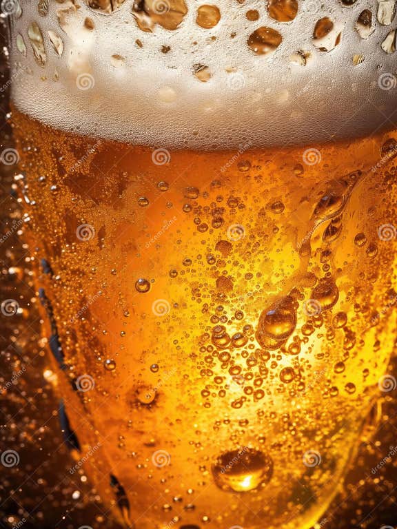 Background of Light Golden Beer Stock Illustration - Illustration of ...