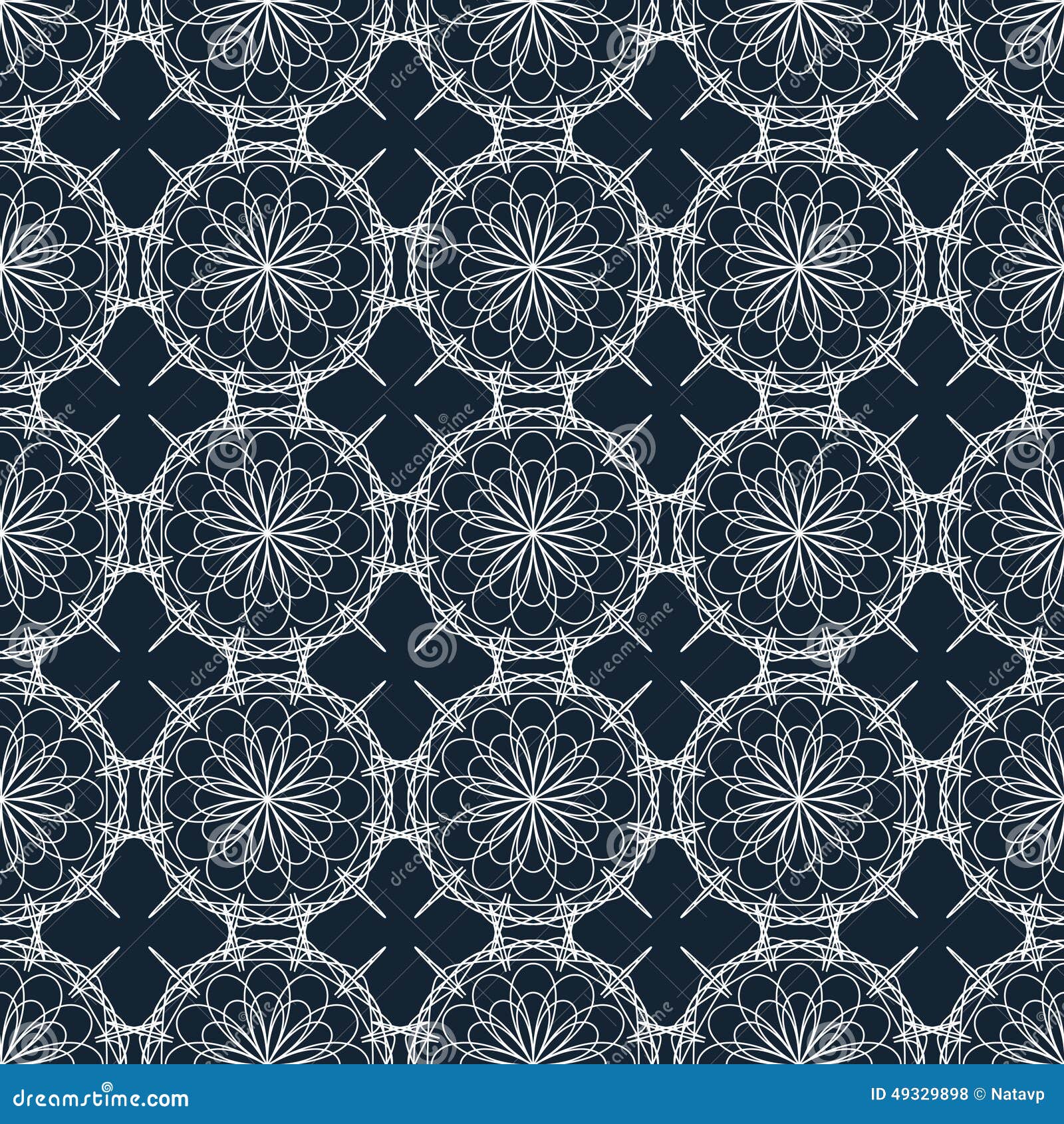 Background with Light Lace Pattern on a Dark Blue. Stock Vector ...