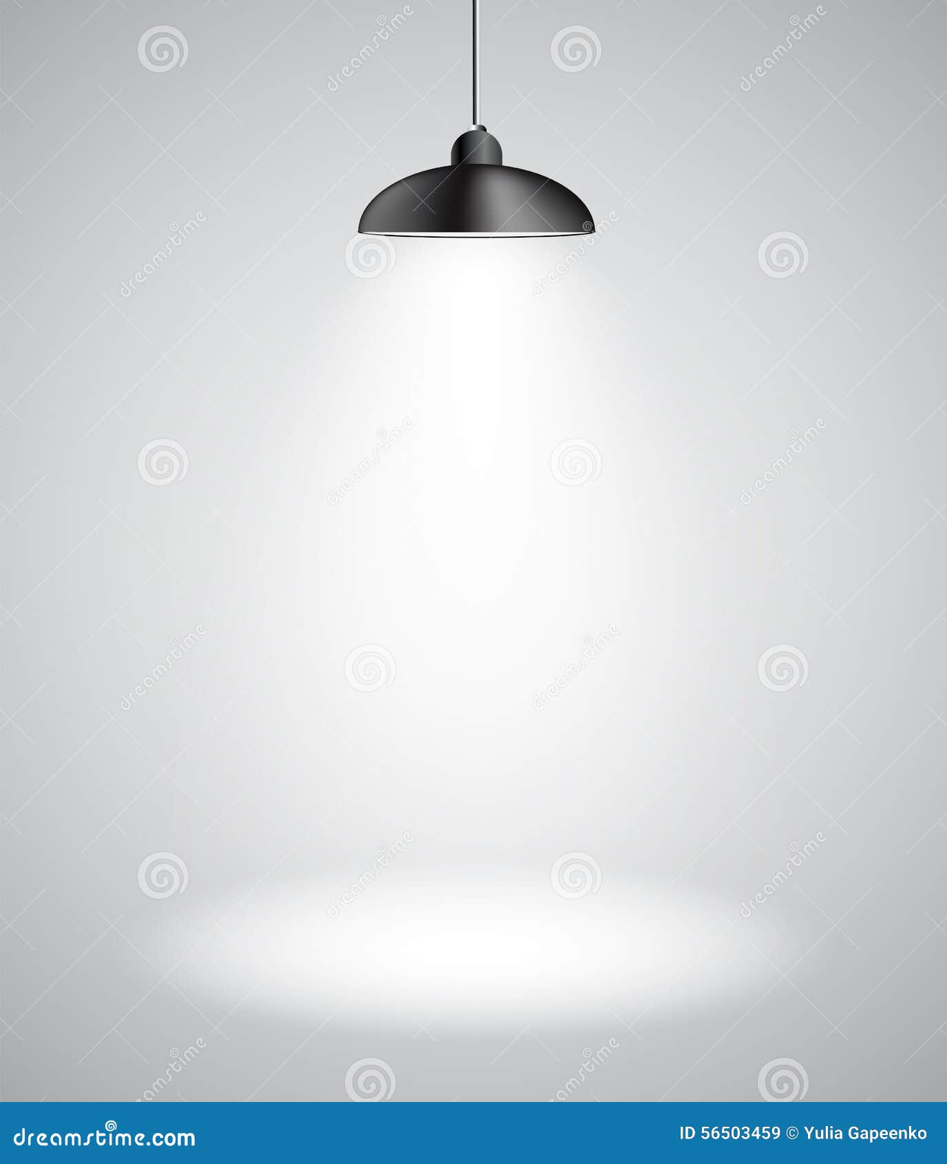 Background with Lighting Lamp. Empty Space for Stock Vector ...