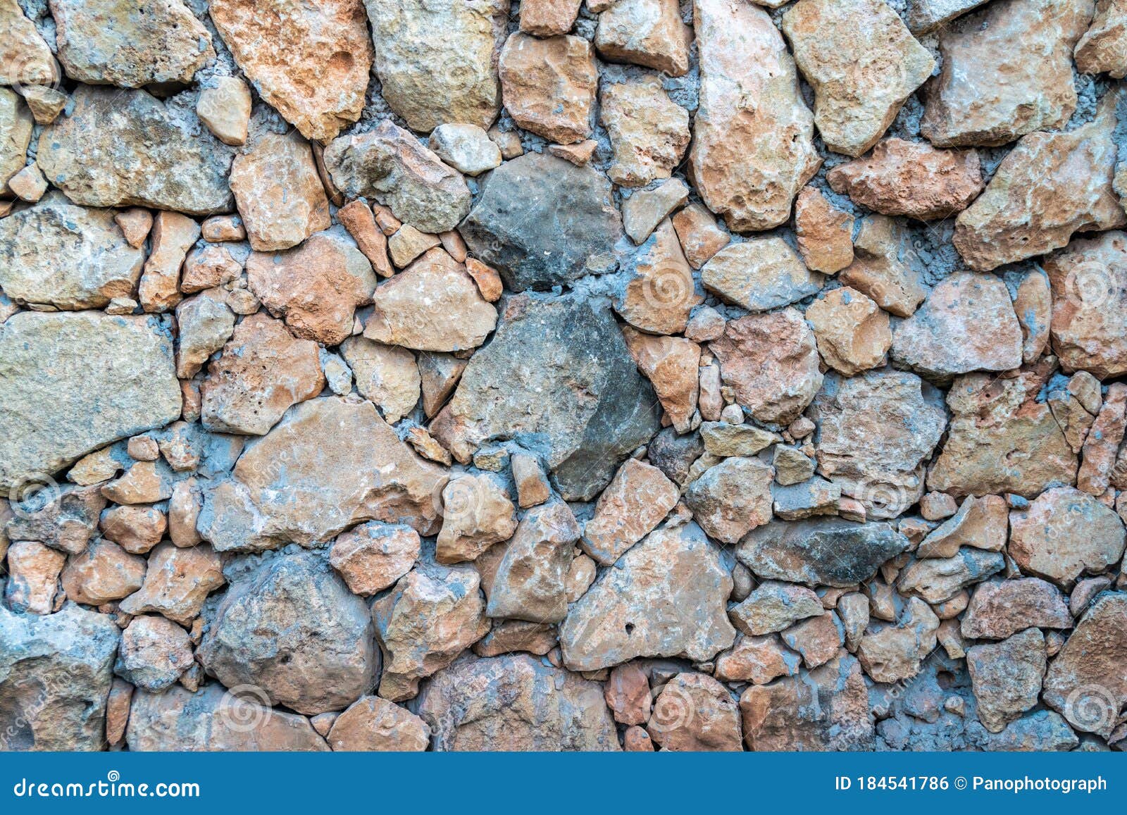 Background of Limestone Masonry. the Surface is Decorated with Natural ...