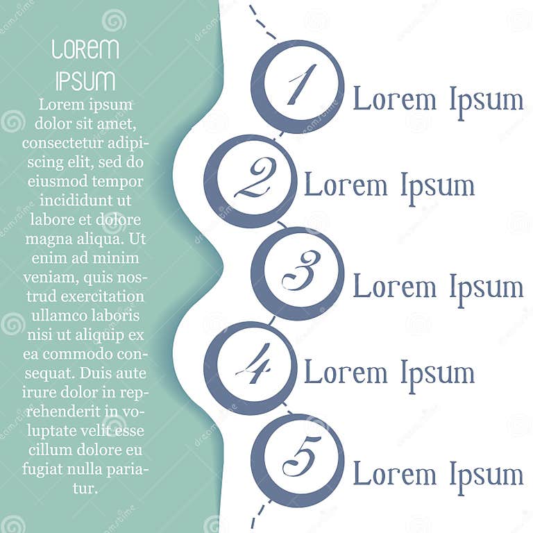 Background with List and Text Stock Vector - Illustration of production ...