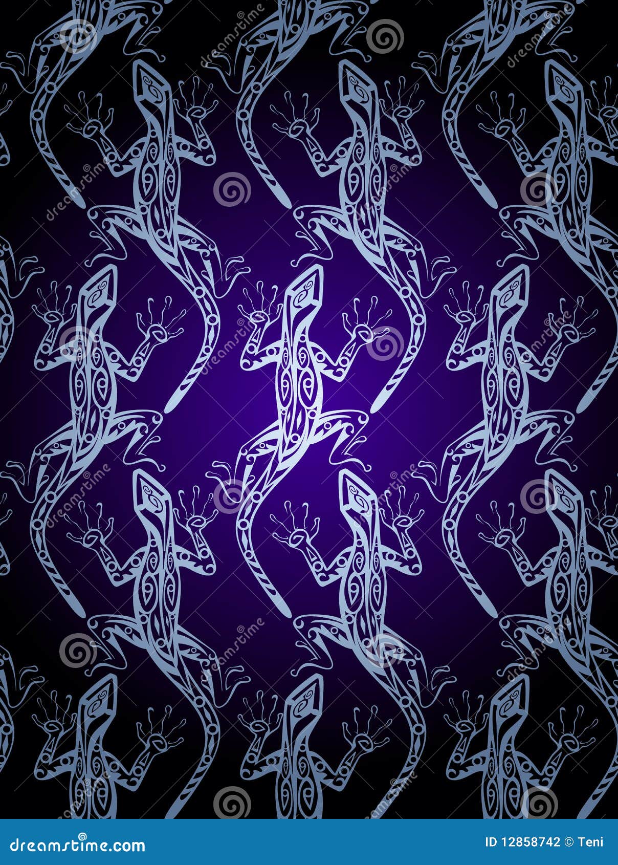 Background with lizards stock vector. Illustration of movement - 12858742