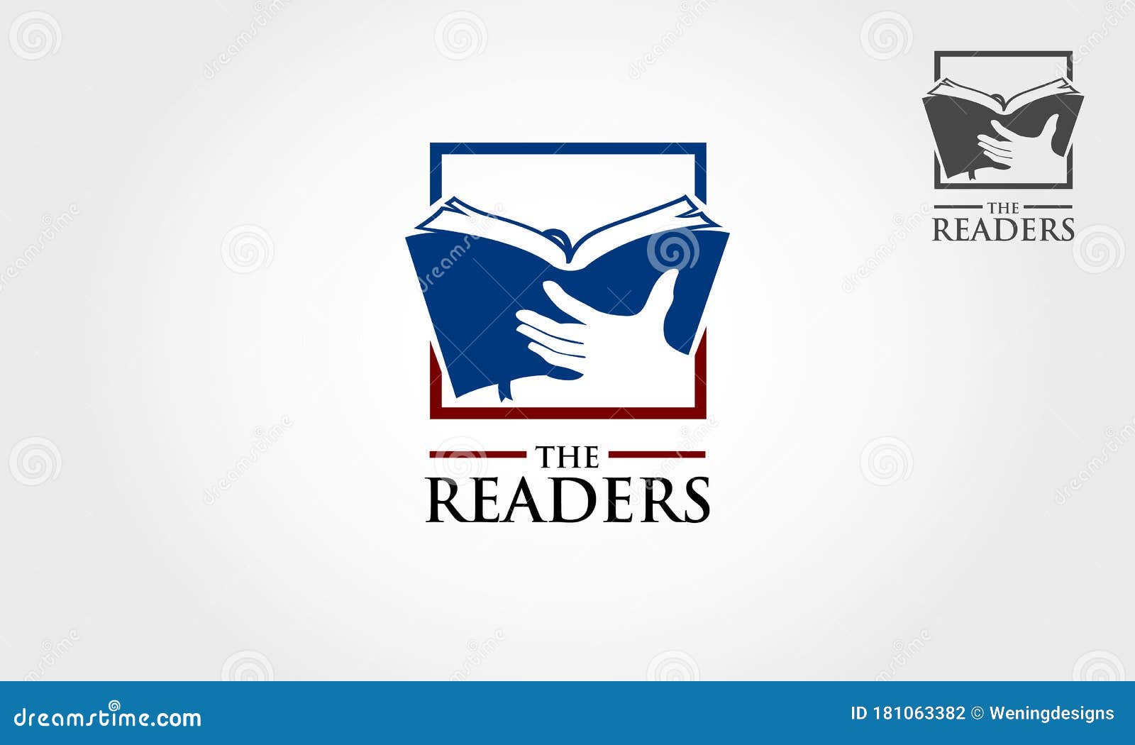 The Reader Vector Logo Template. Stock Vector - Illustration of ...