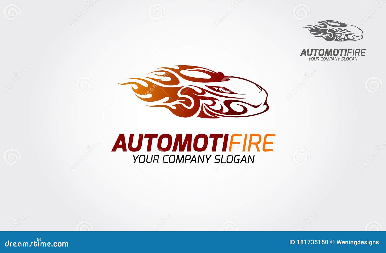 Automotive Fire Vector Logo. Stock Vector - Illustration of dealer ...