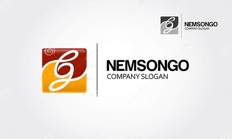 Enem Songo Numeric Logo Template. Stock Vector - Illustration of ...