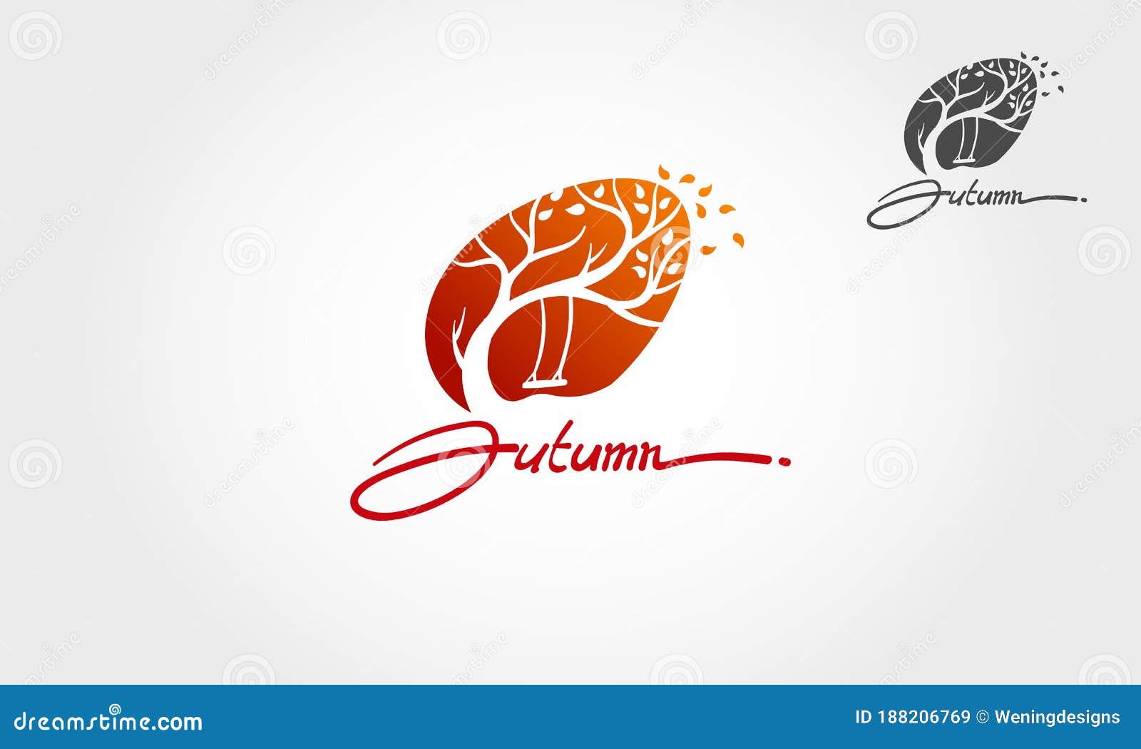 Autumn Vector Logo Template. Stock Vector - Illustration of park ...