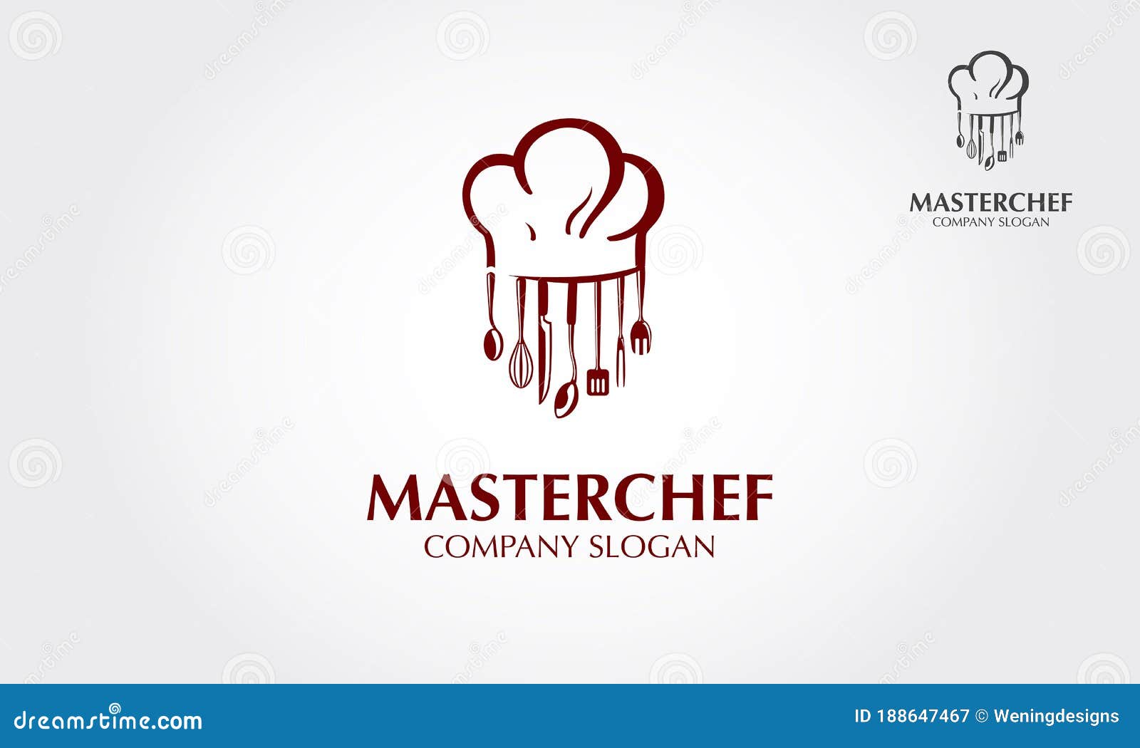 Master Chef Vector Logo Template. Stock Vector - Illustration of cafe ...