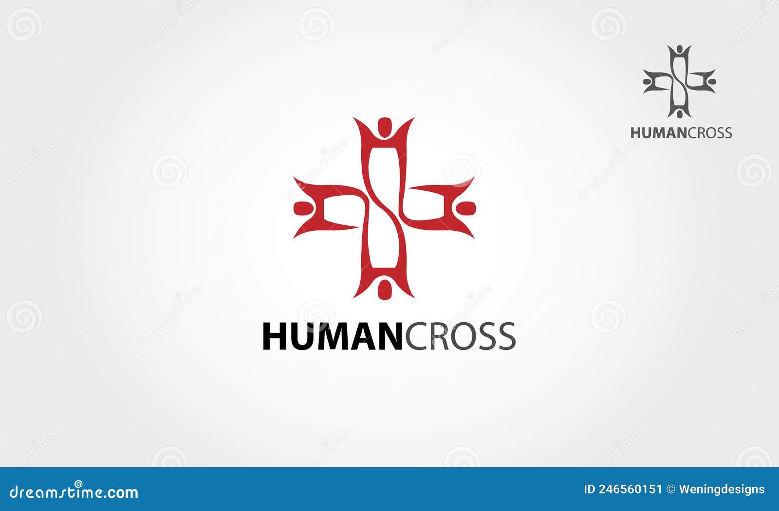 Human Cross Vector Logo Illustration. Stock Vector - Illustration of ...