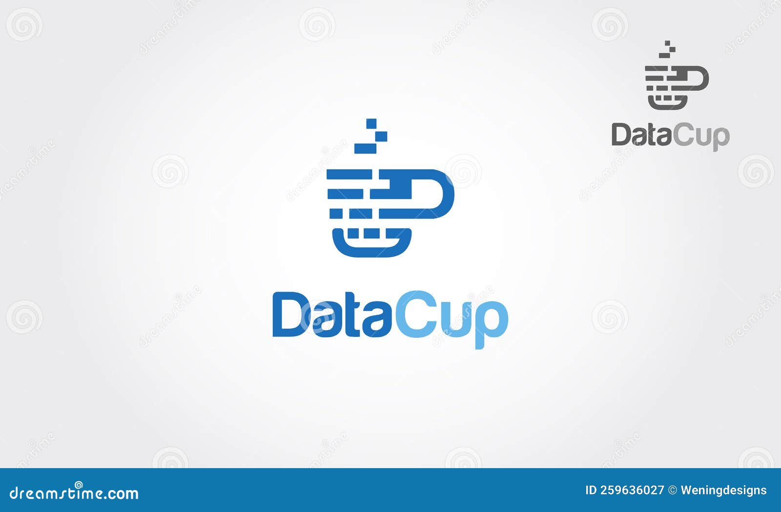 Data Cup Vector Logo Template. Stock Vector - Illustration of chart ...