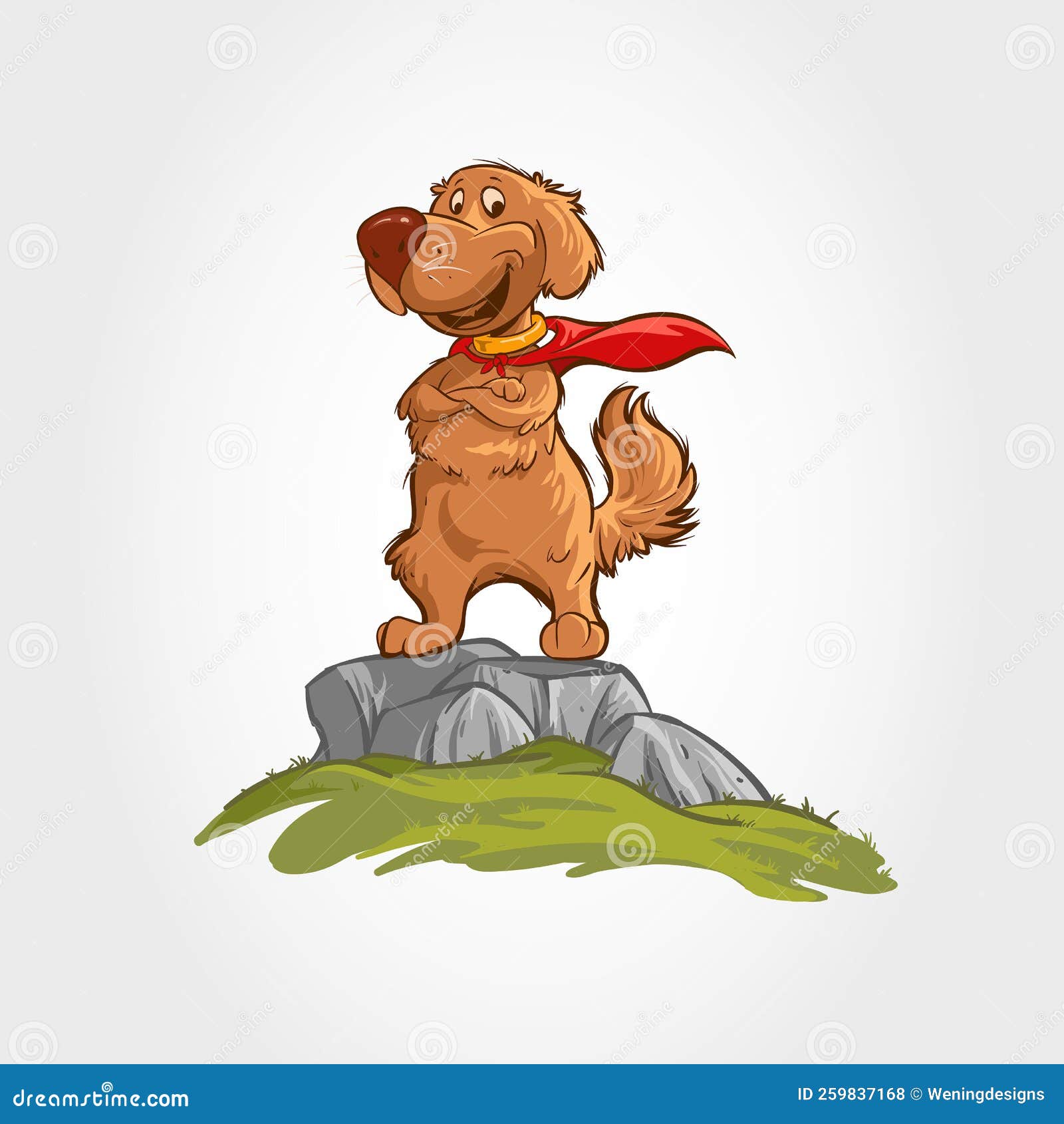 Dog Mascot Cartoon Character. Stock Vector - Illustration of beauty ...