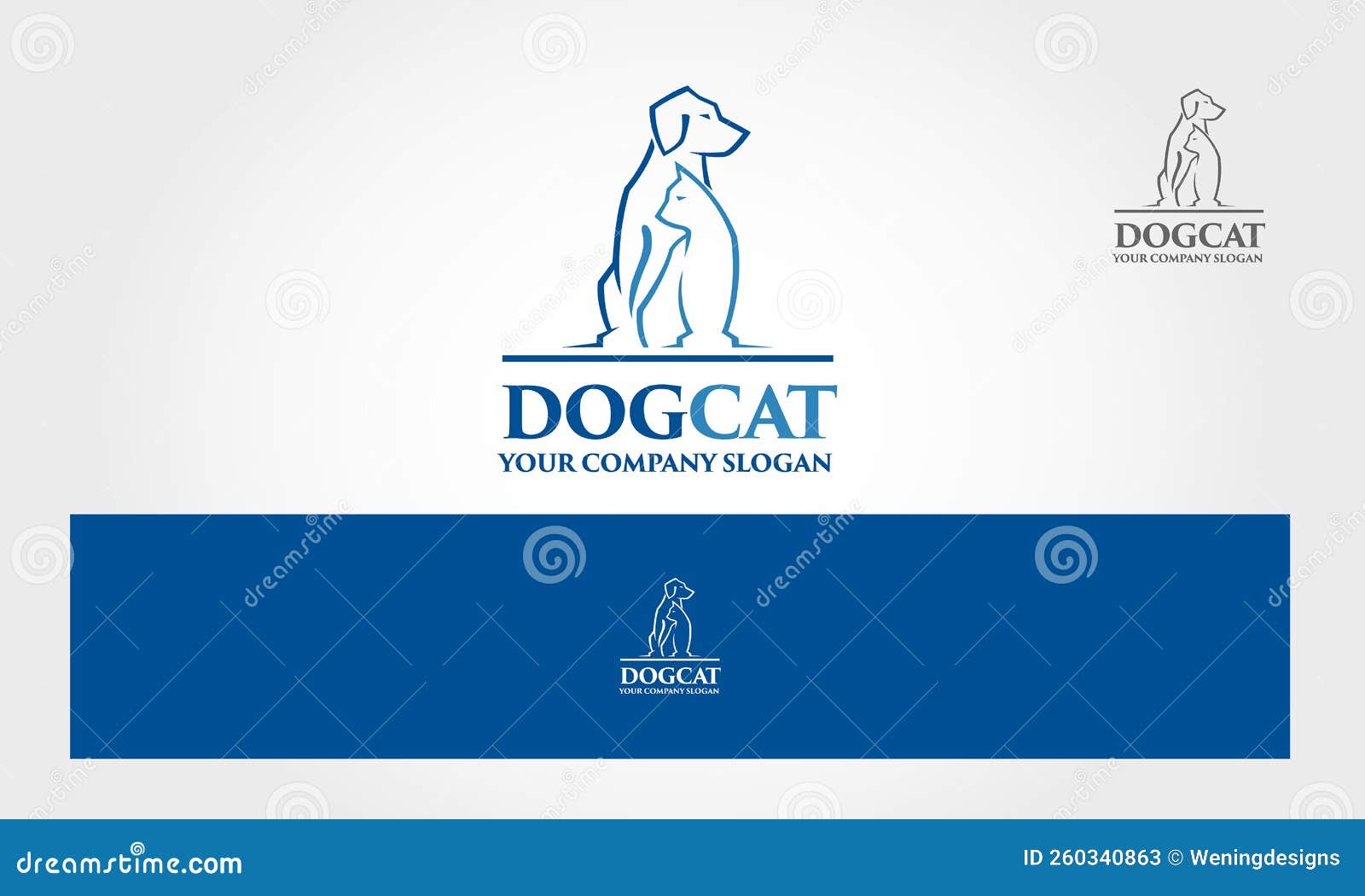 Dog Cat Vector Logo Template. Stock Vector - Illustration of health ...