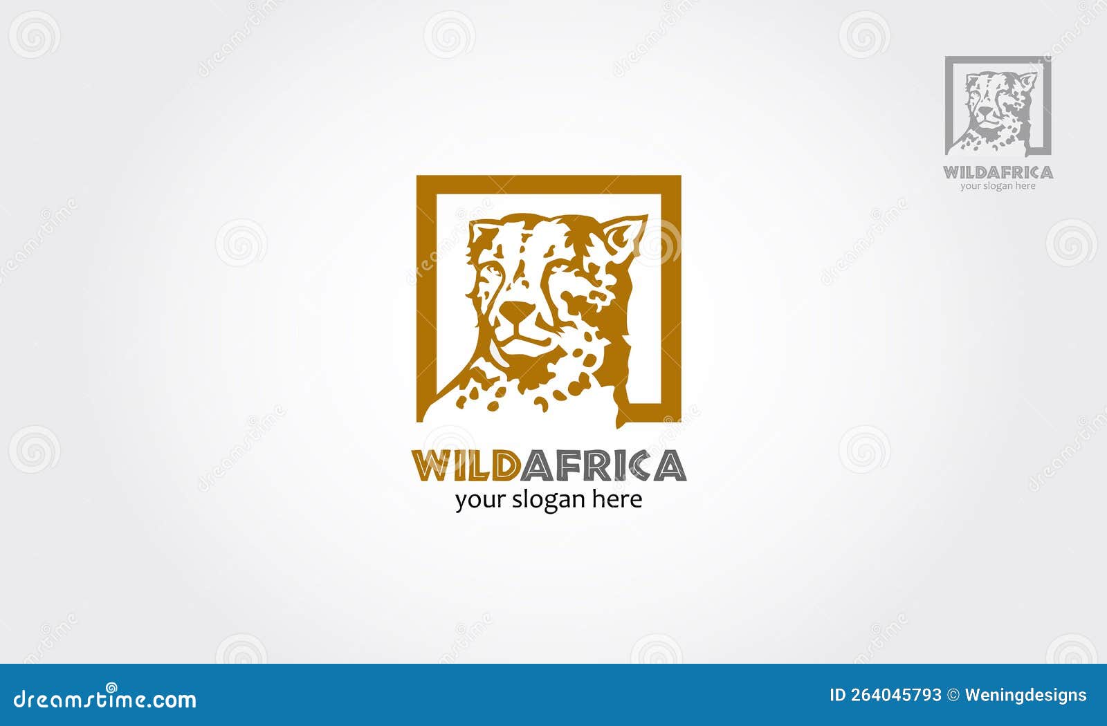 Wild Africa Logo Template. stock vector. Illustration of creature ...