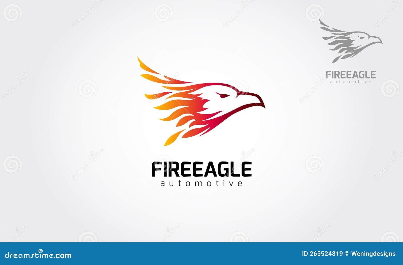 Fire Eagle Automotive Vector Stock Vector - Illustration of fire, force ...