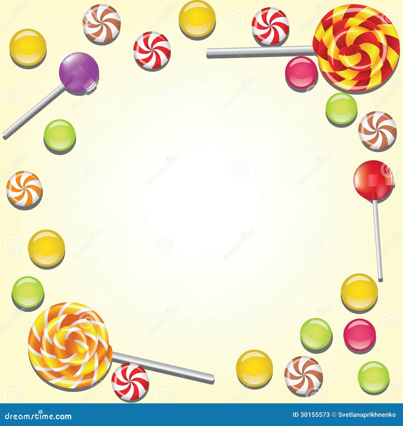 Candies Frame Royalty-Free Cartoon | CartoonDealer.com #11592248