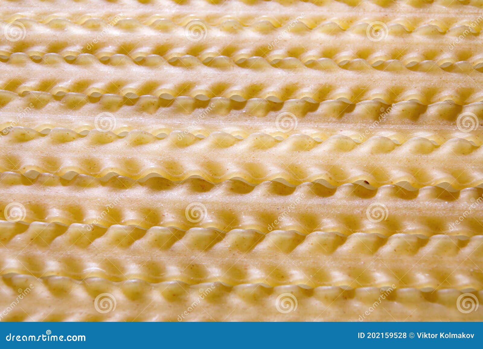 Background of Long Pasta with a Wavy Edge Stock Photo - Image of ...