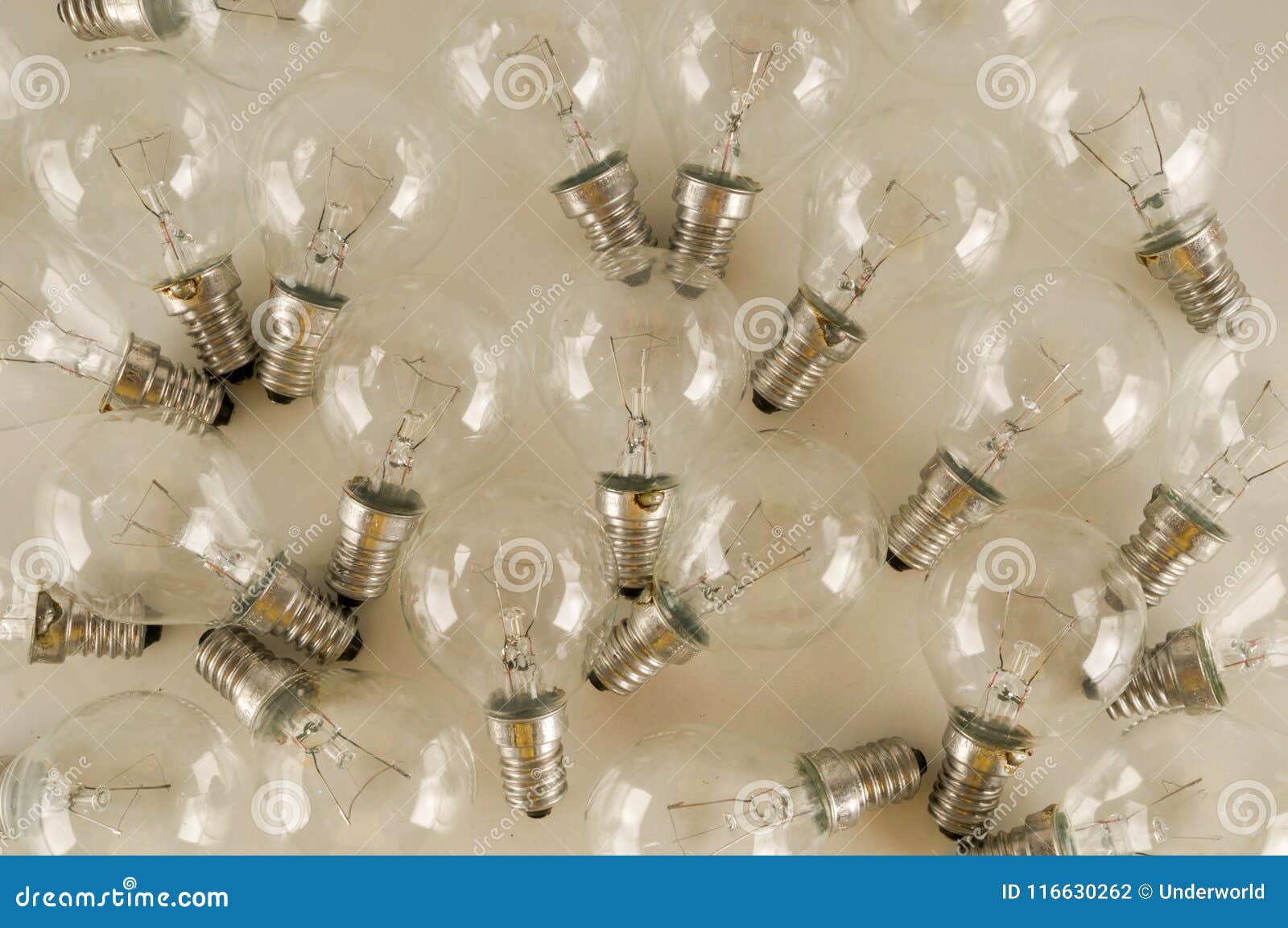 Background with a Lot of Light Bulbs Stock Photo - Image of antique ...