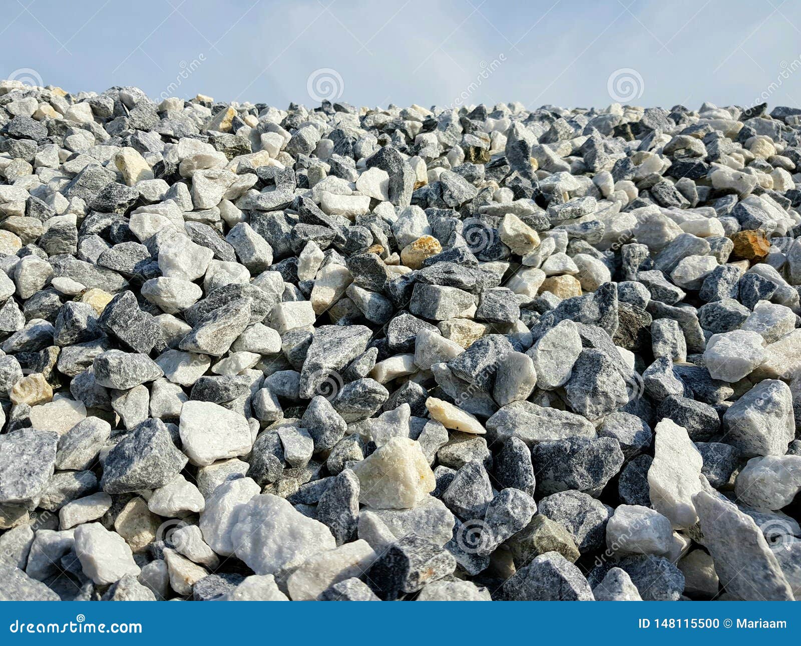 Construction Pebbles Background. Stones for Construction. Stock Photo ...
