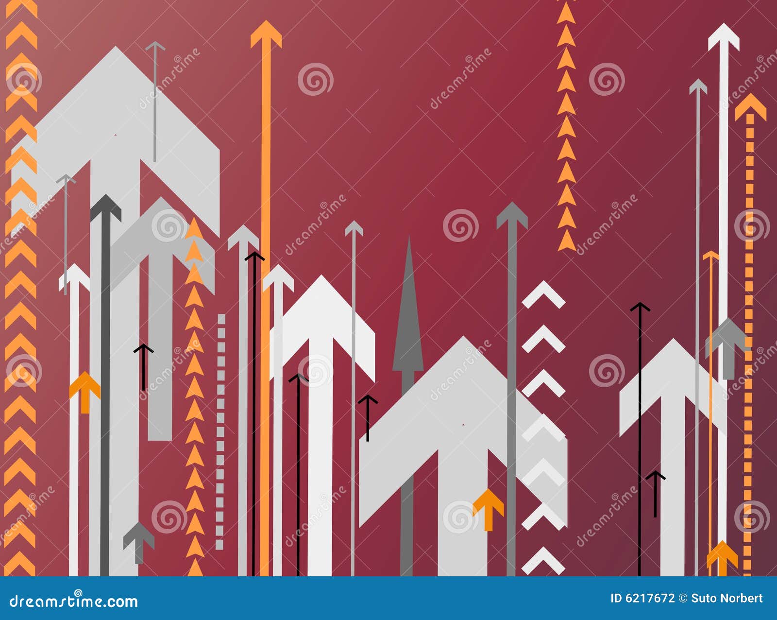 Background with Lots of Arrows Stock Vector - Illustration of clipart ...