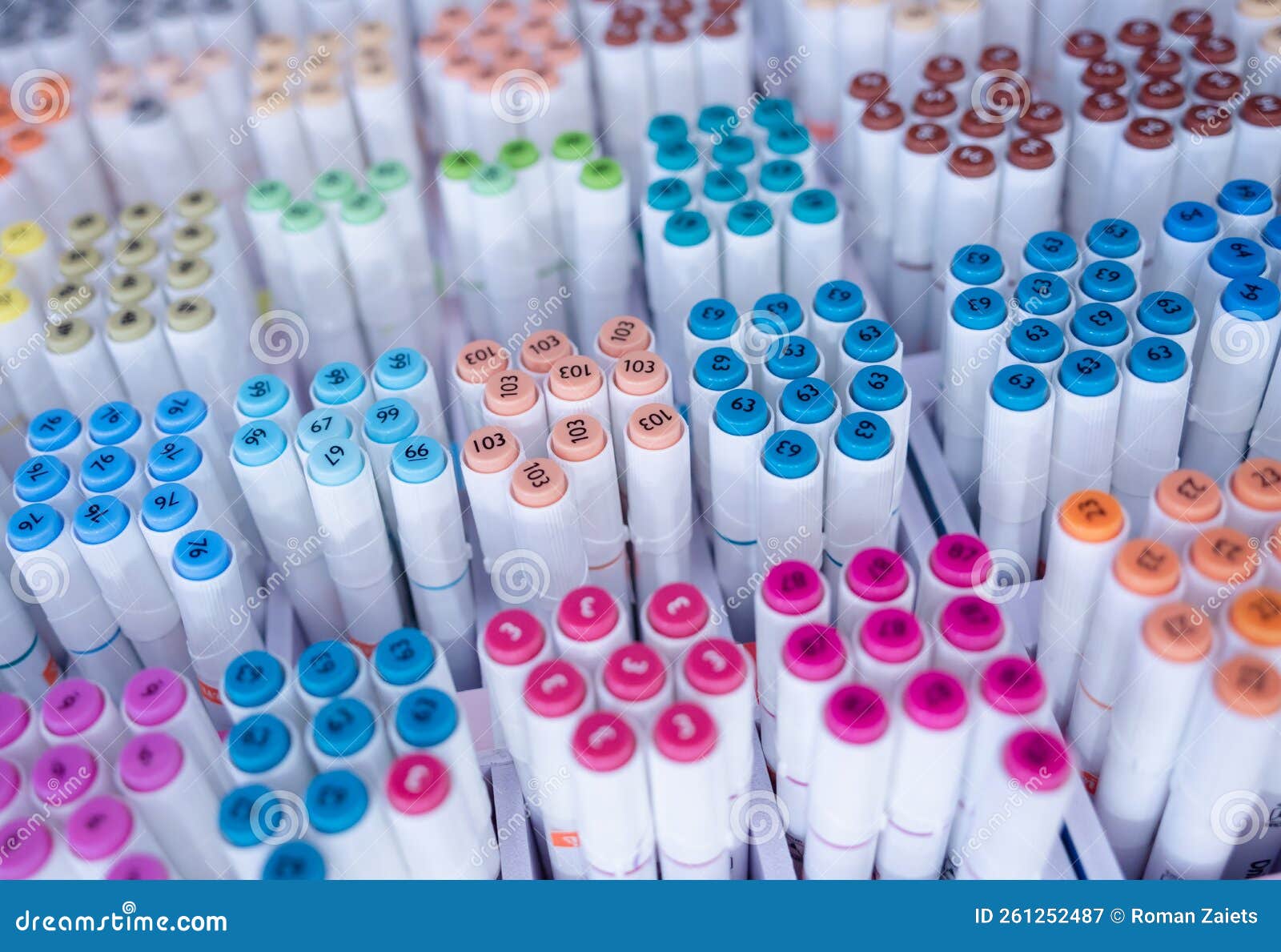 Background of Lots Assorted Colorful Marker Pen Set Stock Image - Image ...