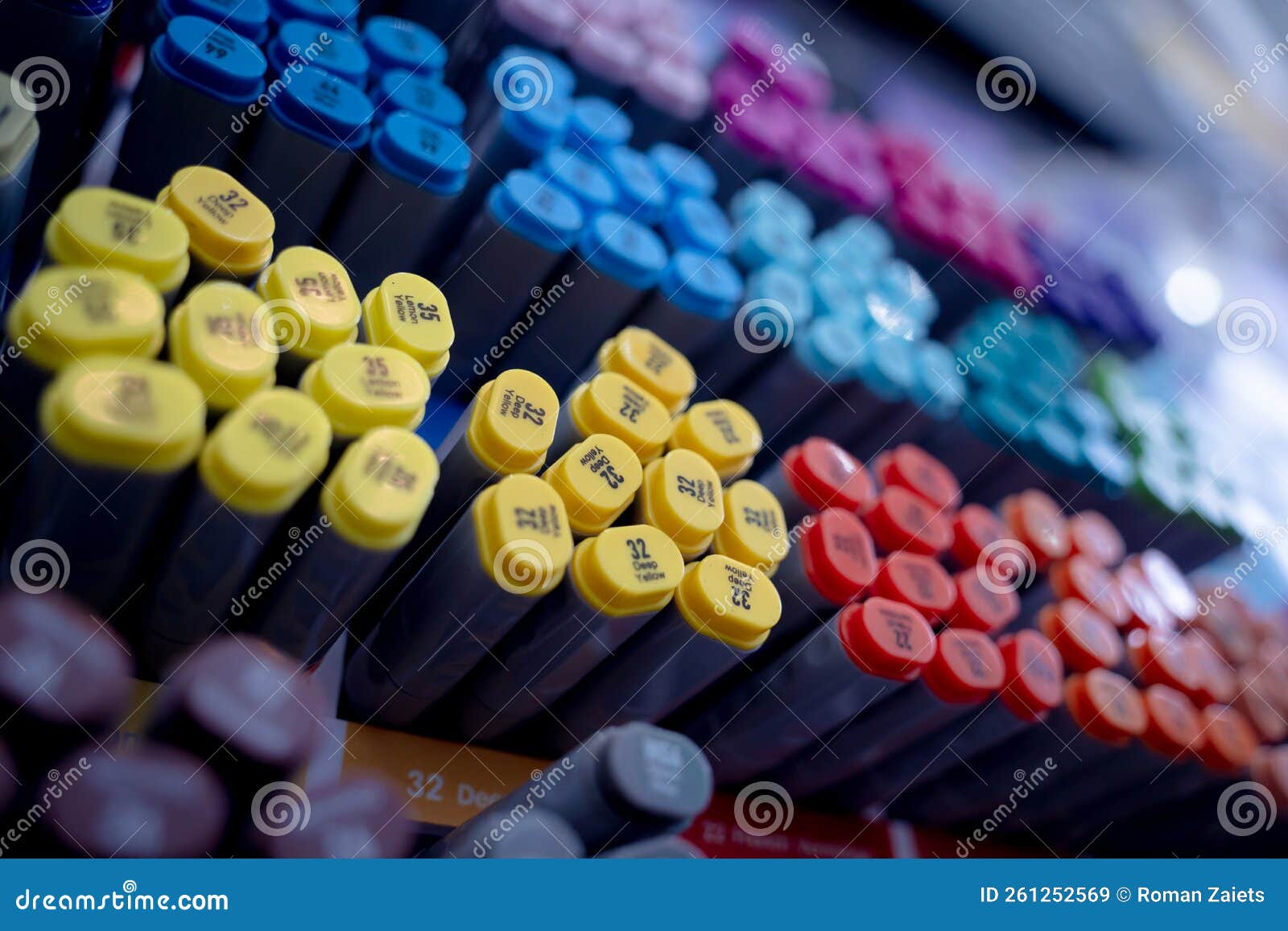 Background of Lots Assorted Colorful Marker Pen Set Stock Image - Image ...