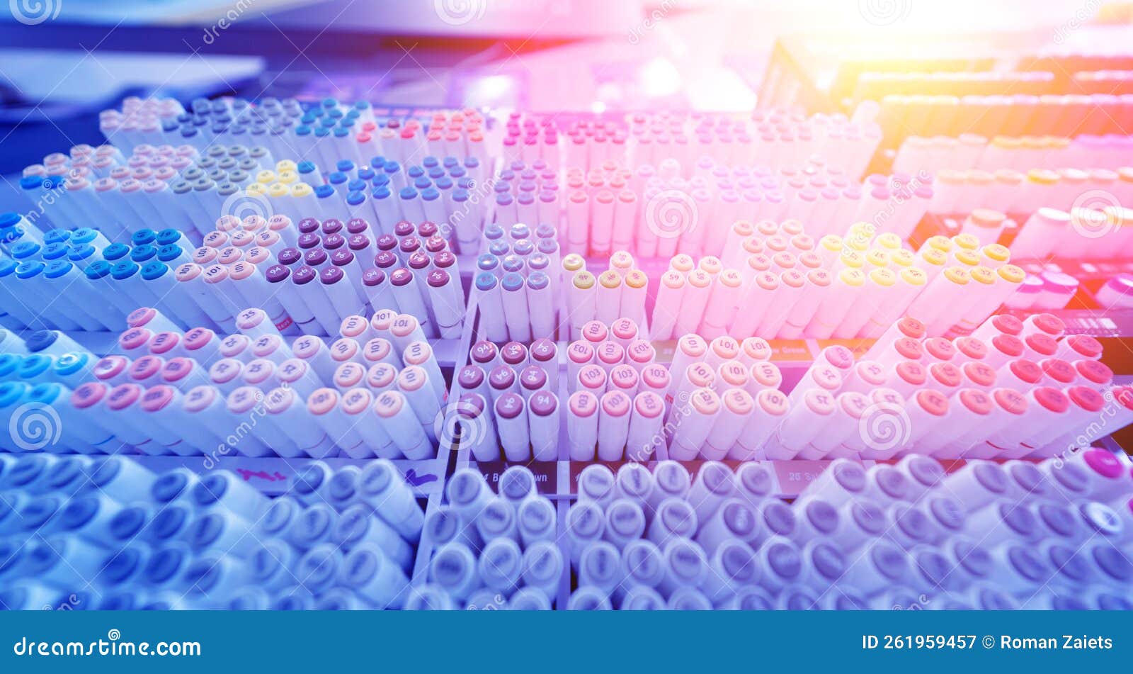 Background of Lots Assorted Colorful Marker Pen Set Stock Image - Image ...