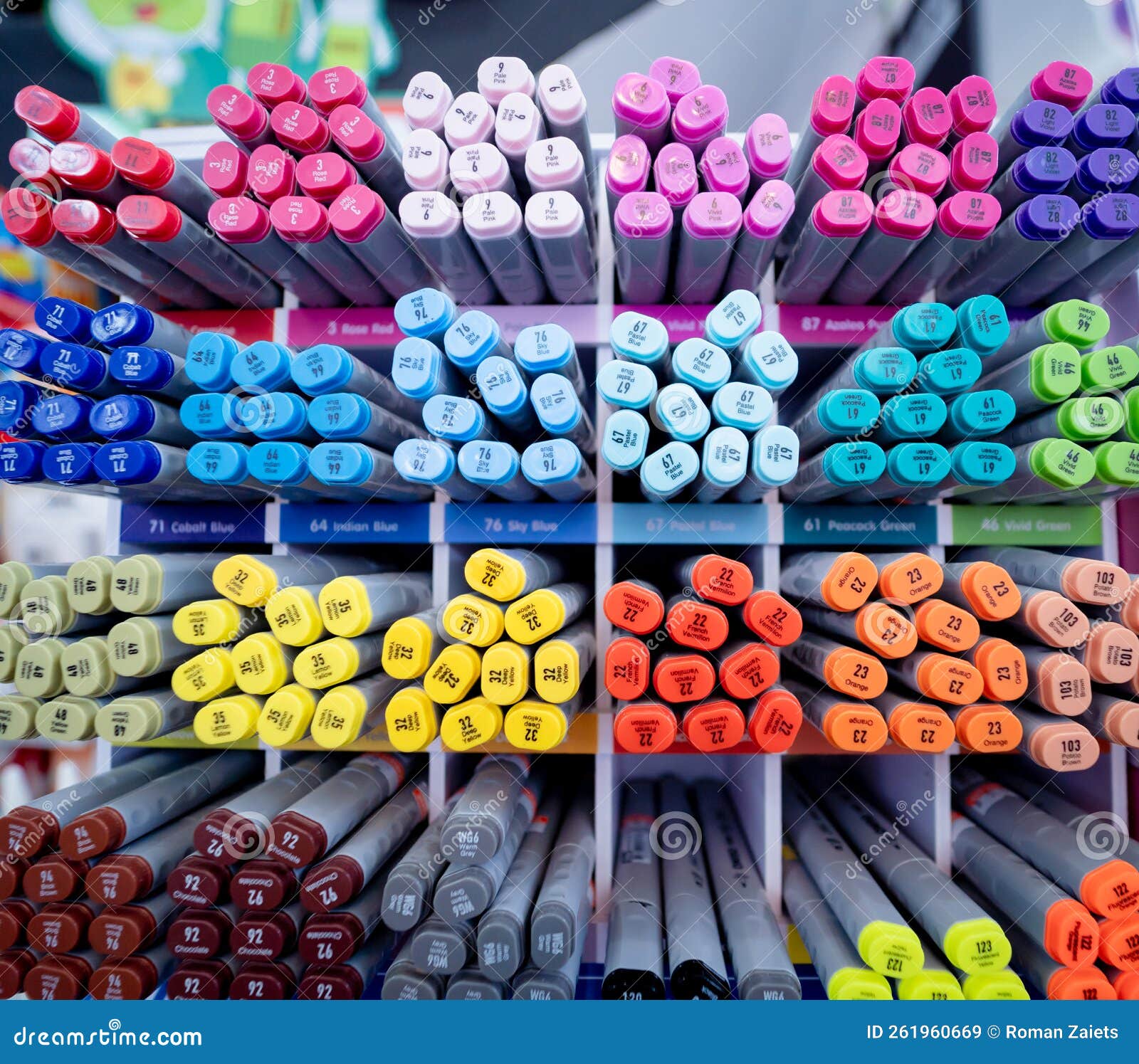 Background of Lots Assorted Colorful Marker Pen Set Stock Image - Image ...