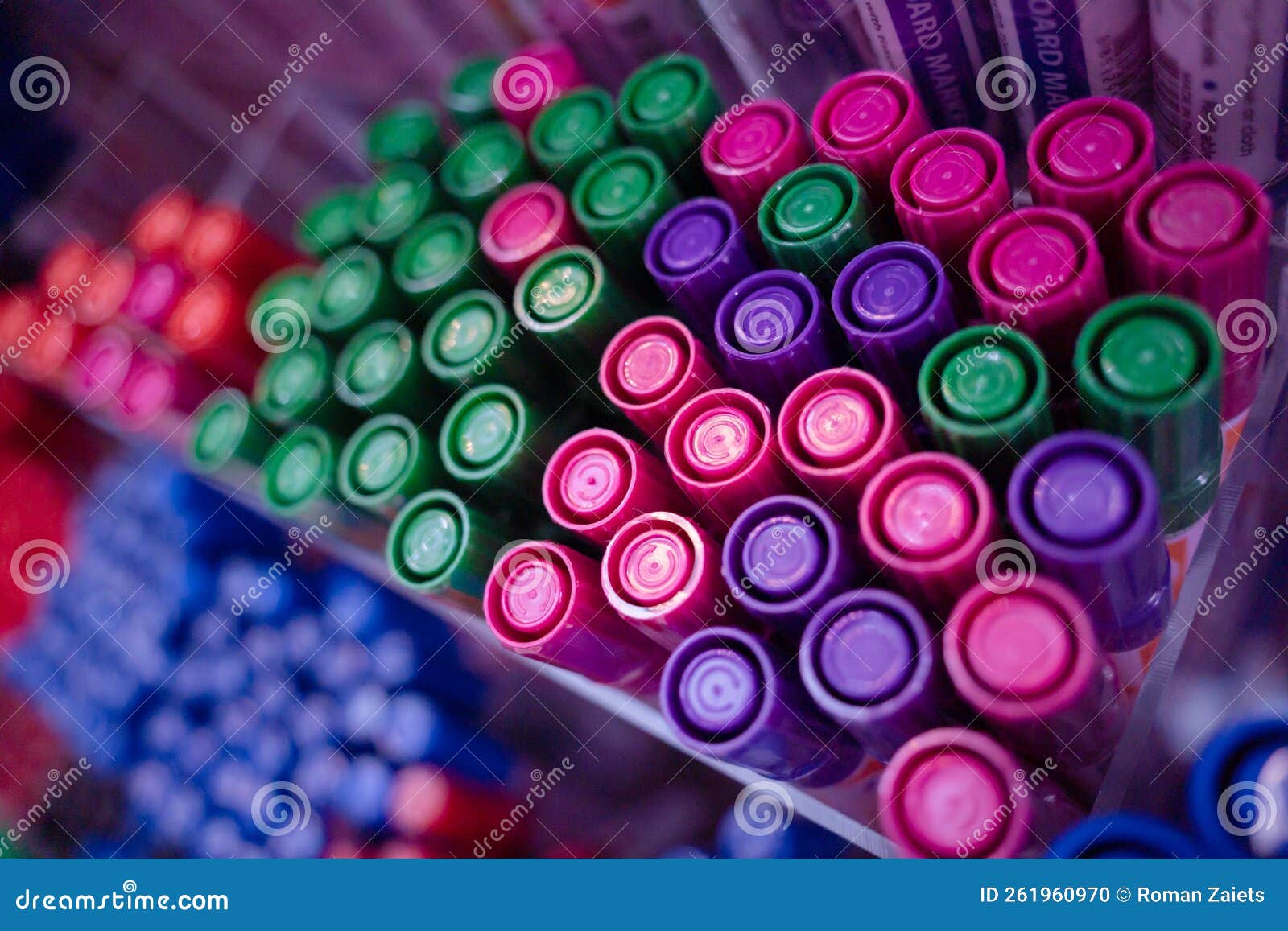 Background of Lots Assorted Colorful Marker Pen Set Stock Photo - Image ...