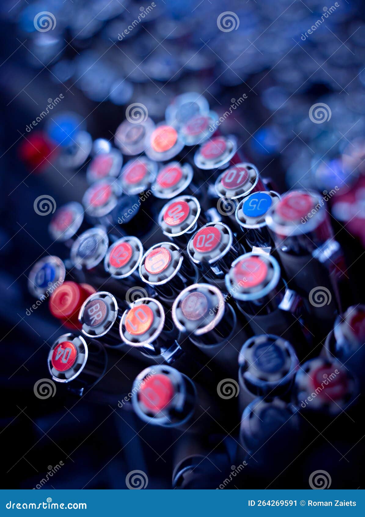 Background of Lots Assorted Colorful Marker Pen Set Stock Image - Image ...