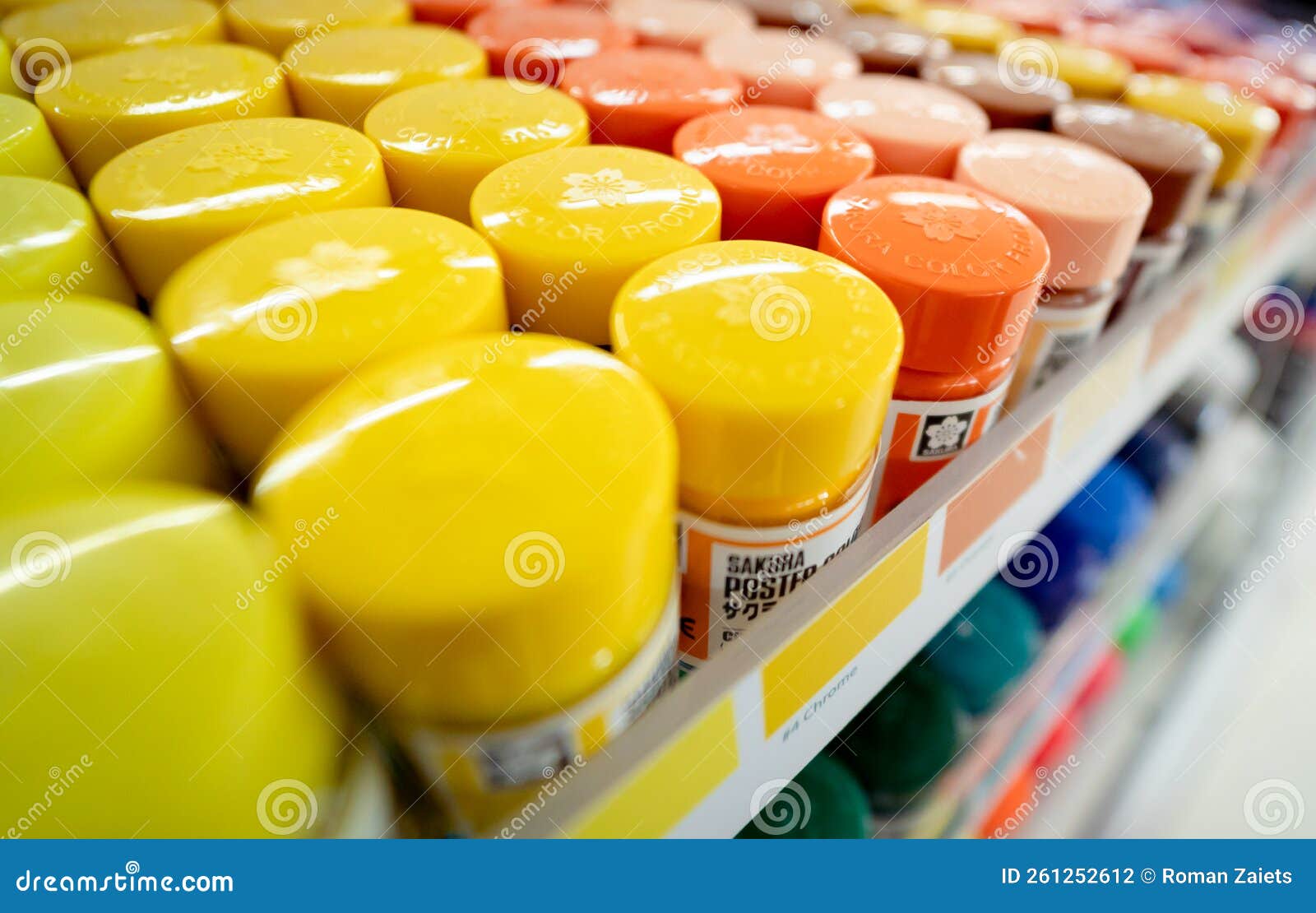 Background of Lots Assorted Colorful Paint Set Stock Photo - Image of ...