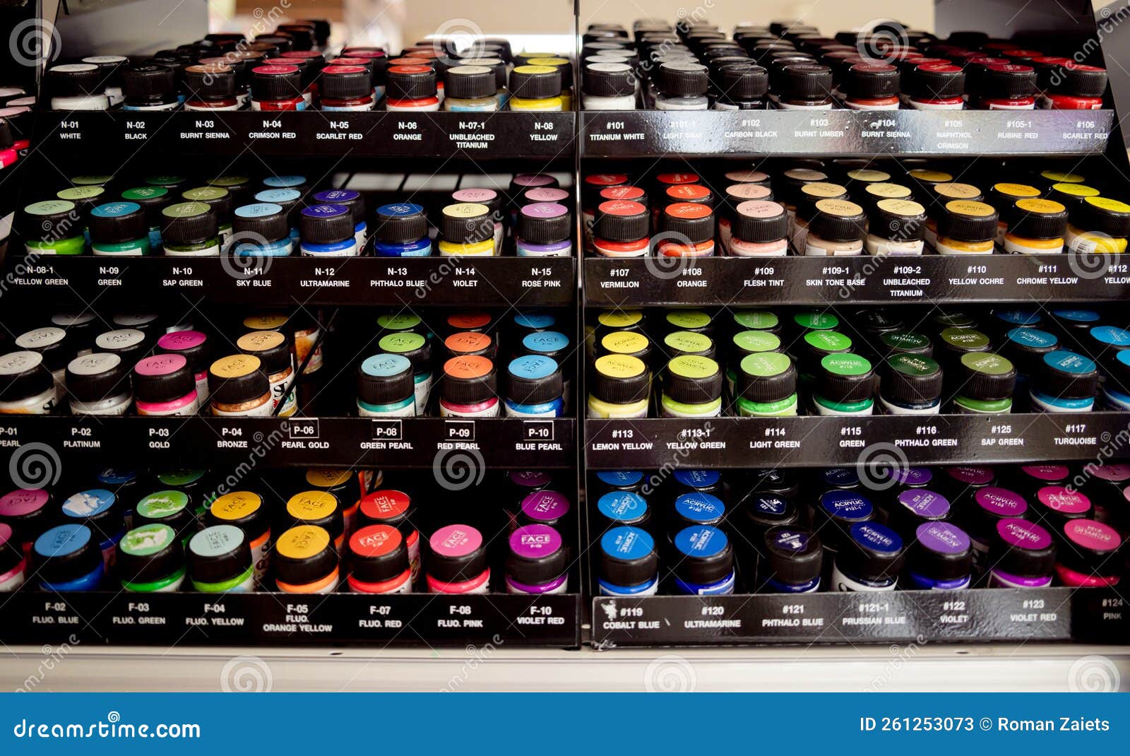 Background of Lots Assorted Colorful Paint Set Stock Image - Image of ...