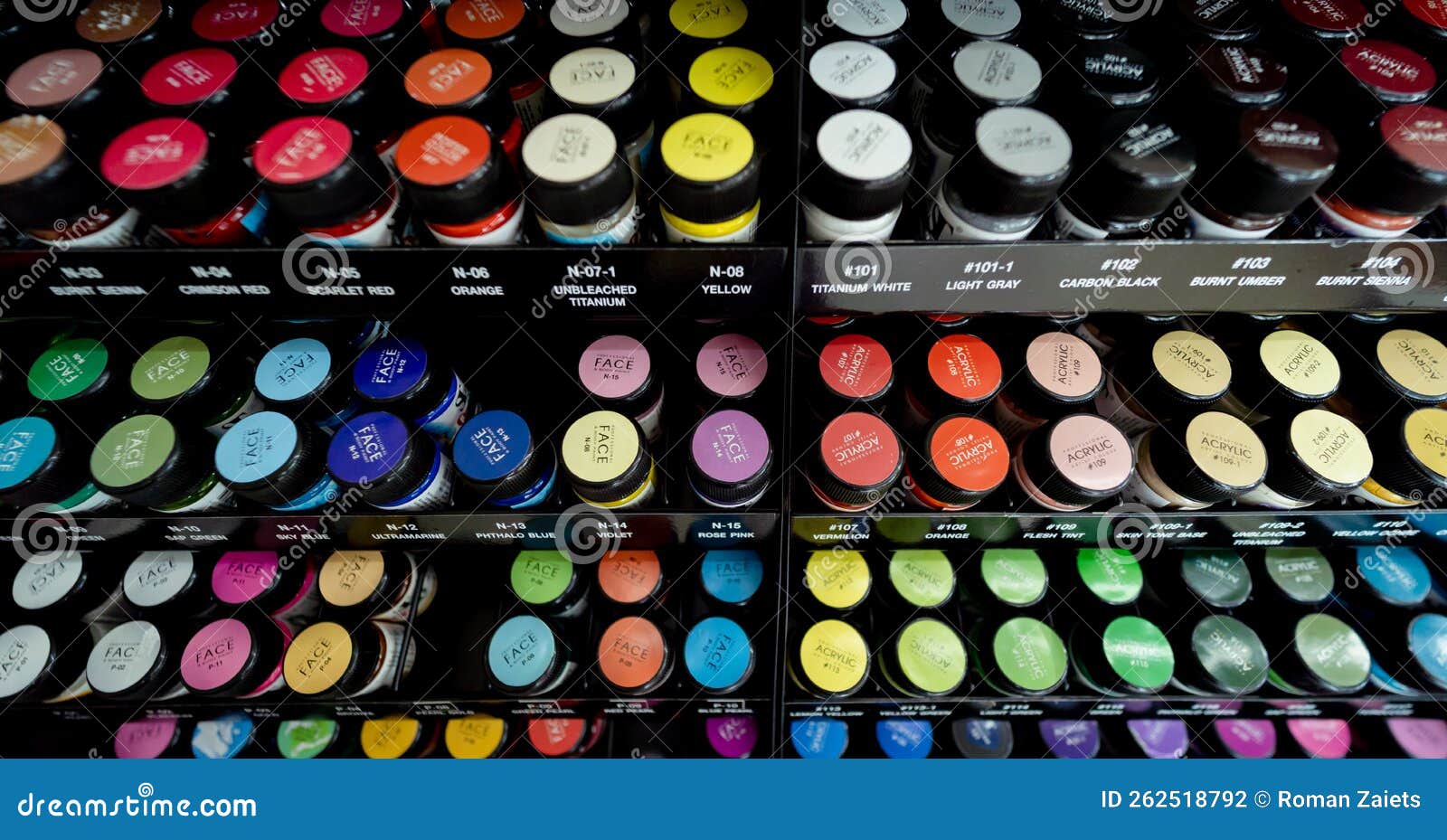 Background of Lots Assorted Colorful Paint Set Stock Photo - Image of ...