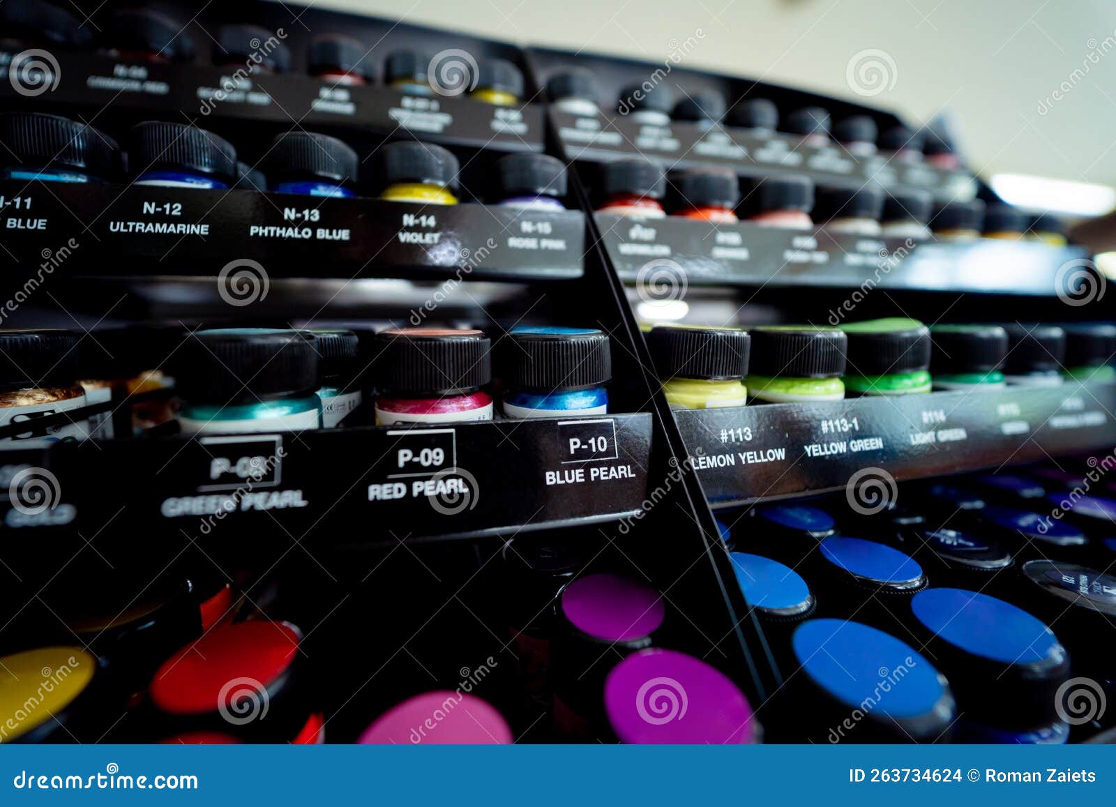 Background of Lots Assorted Colorful Paint Set Stock Photo - Image of ...