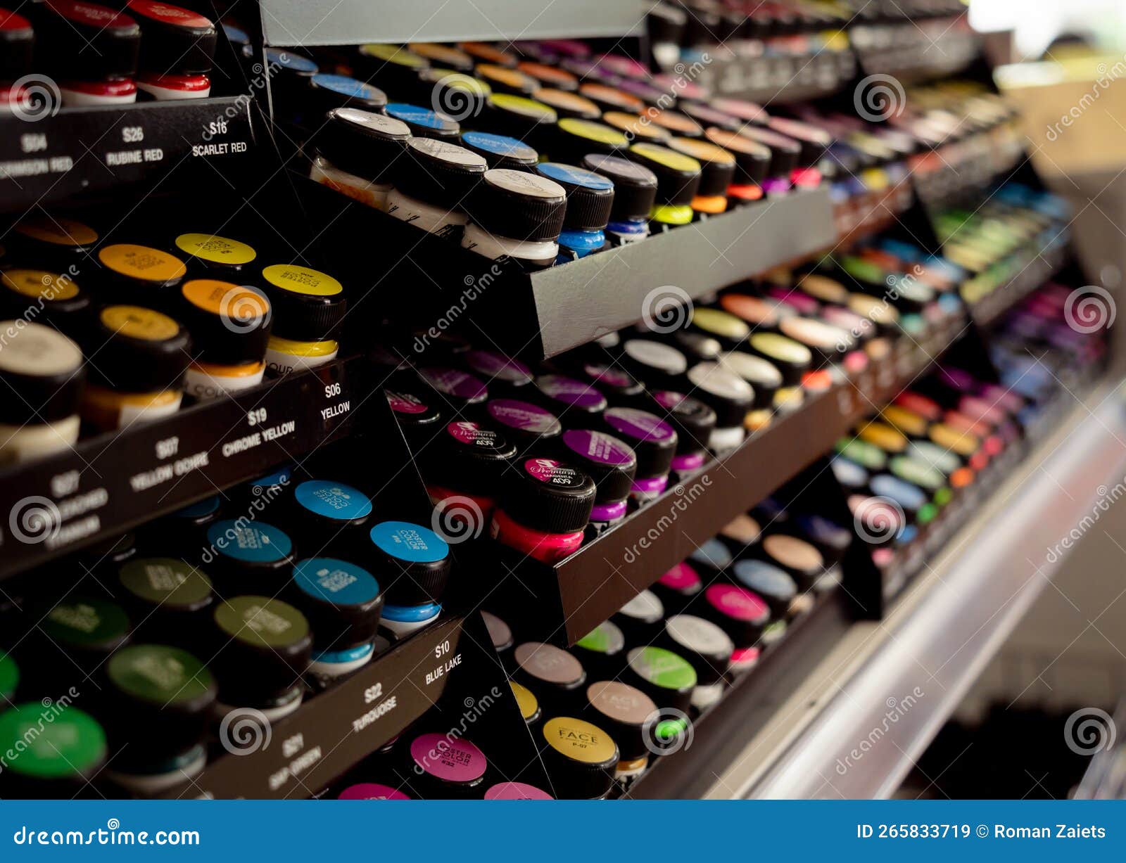Background of Lots Assorted Colorful Paint Set Stock Image - Image of ...