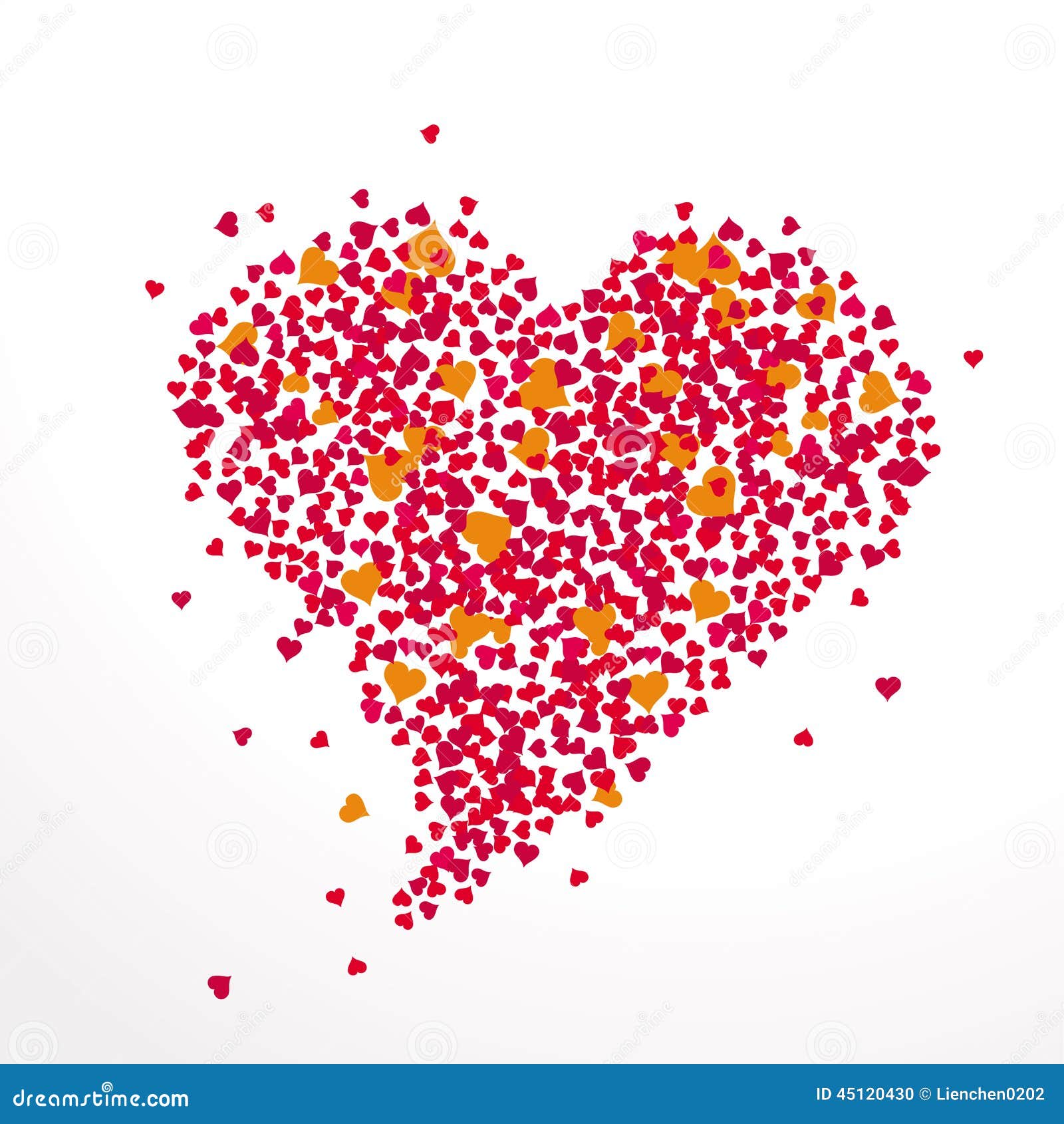 Background with Lots of Hearts Stock Vector - Illustration of hearts ...