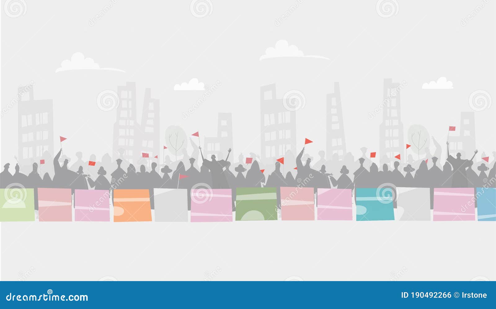 Background with Lots of People, Crowd Stock Vector - Illustration of ...