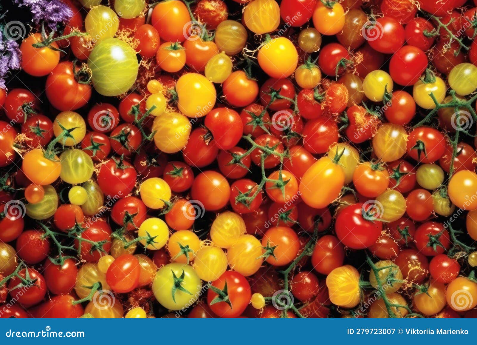 Background of Lots of Tomatoes of Different Sizes and Colours ...