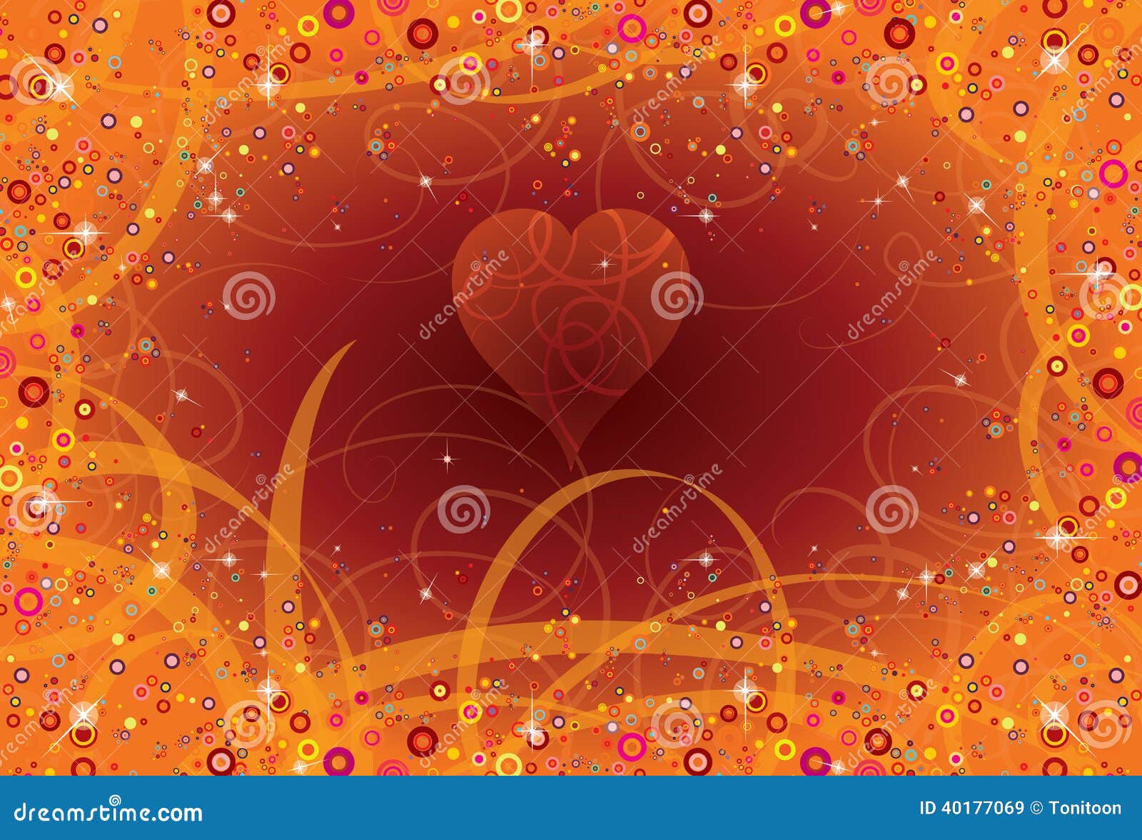 Background love curlicues stock vector. Illustration of circles - 40177069