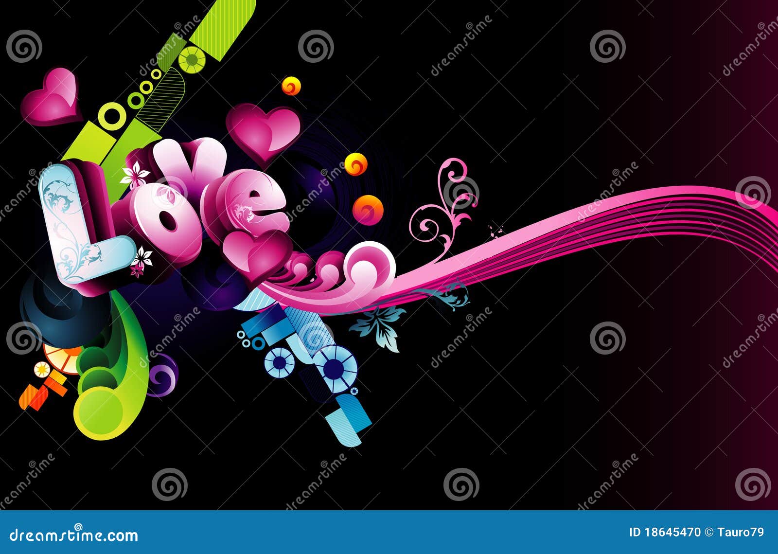 Background Love Illustration Stock Vector - Illustration of valentin ...